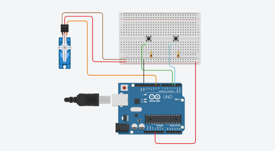 Controlling a Servo Motor With Two Buttons and Arduino. : 3 Steps ...
