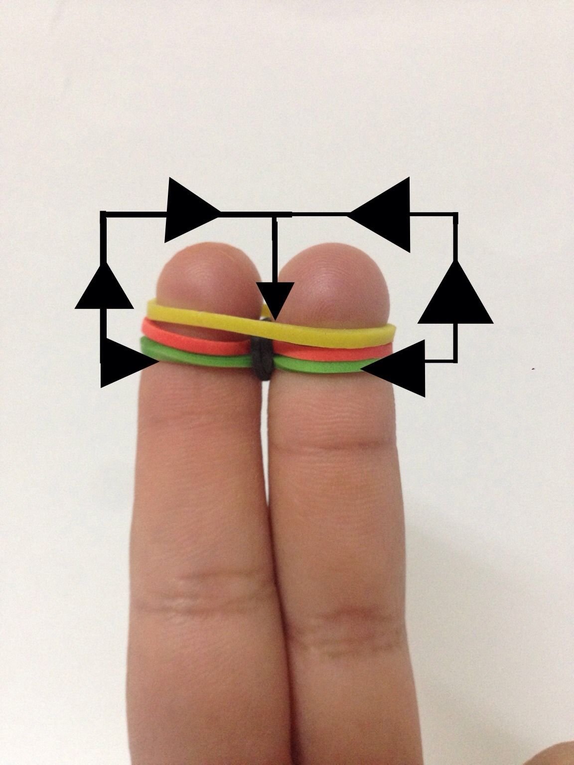 Rainbow Loom Bracelet (with Fingers) : 6 Steps (with Pictures ...