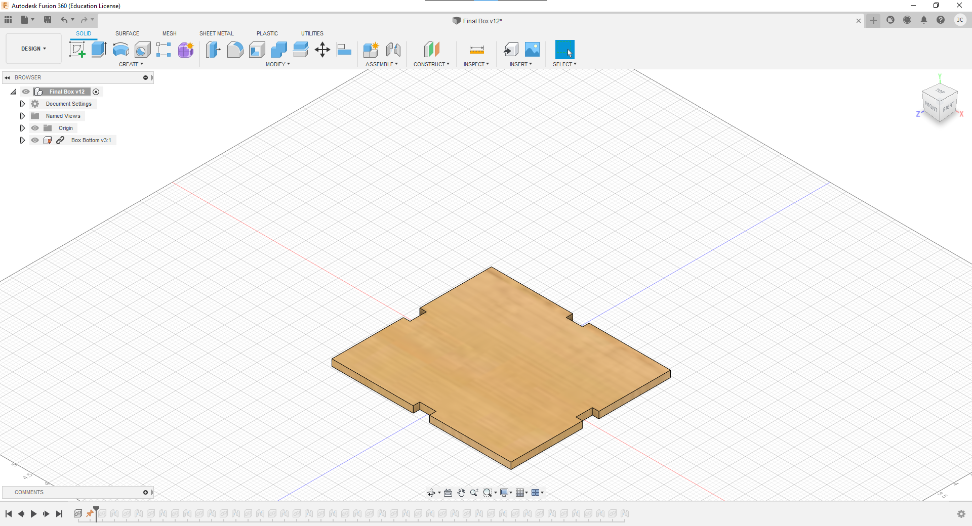 Learning Fusion 360 by Modeling a Puzzle Box for Laser Cutting : 6 ...