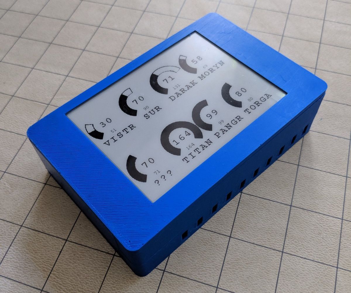 Dungeons and Dragons Hit Point Tracker With E-Ink Display : 3 Steps ...