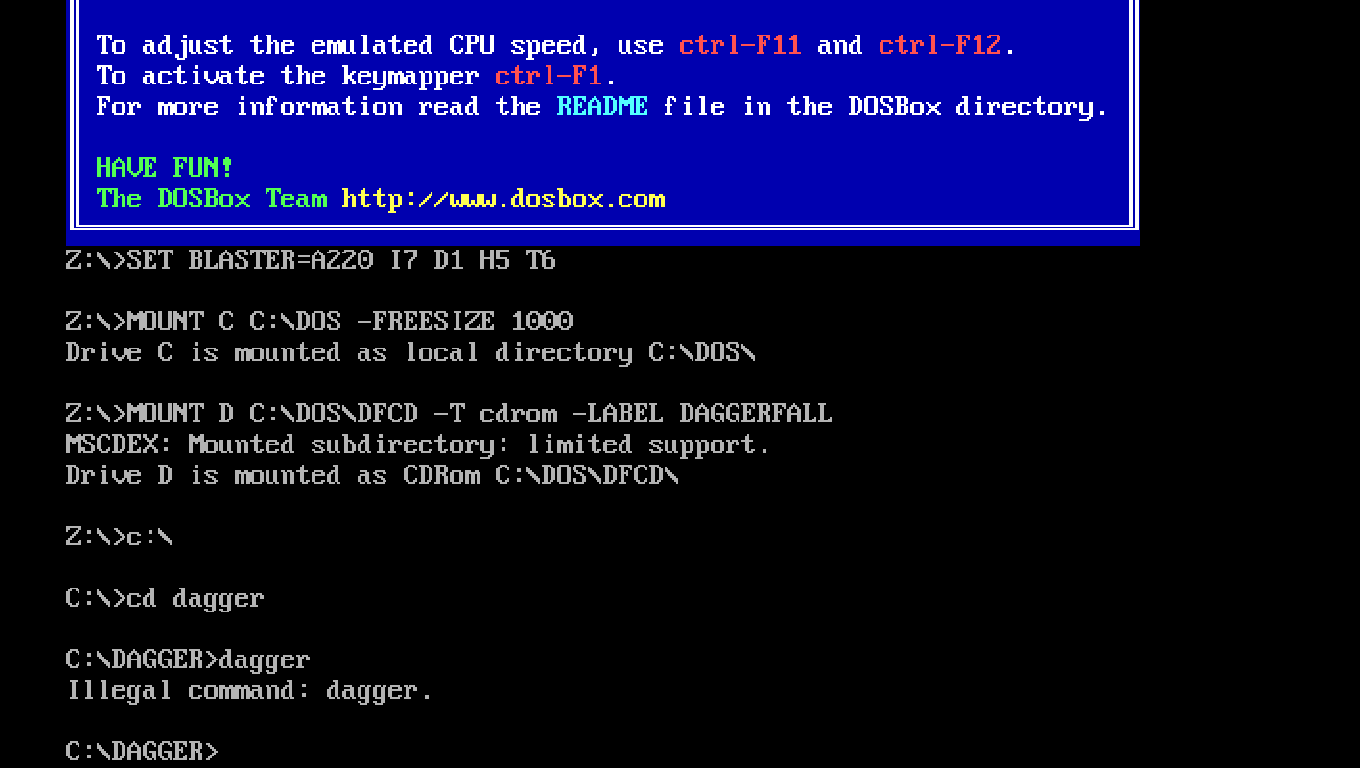How to Install Daggerfall on DOSBox : 3 Steps - Instructables