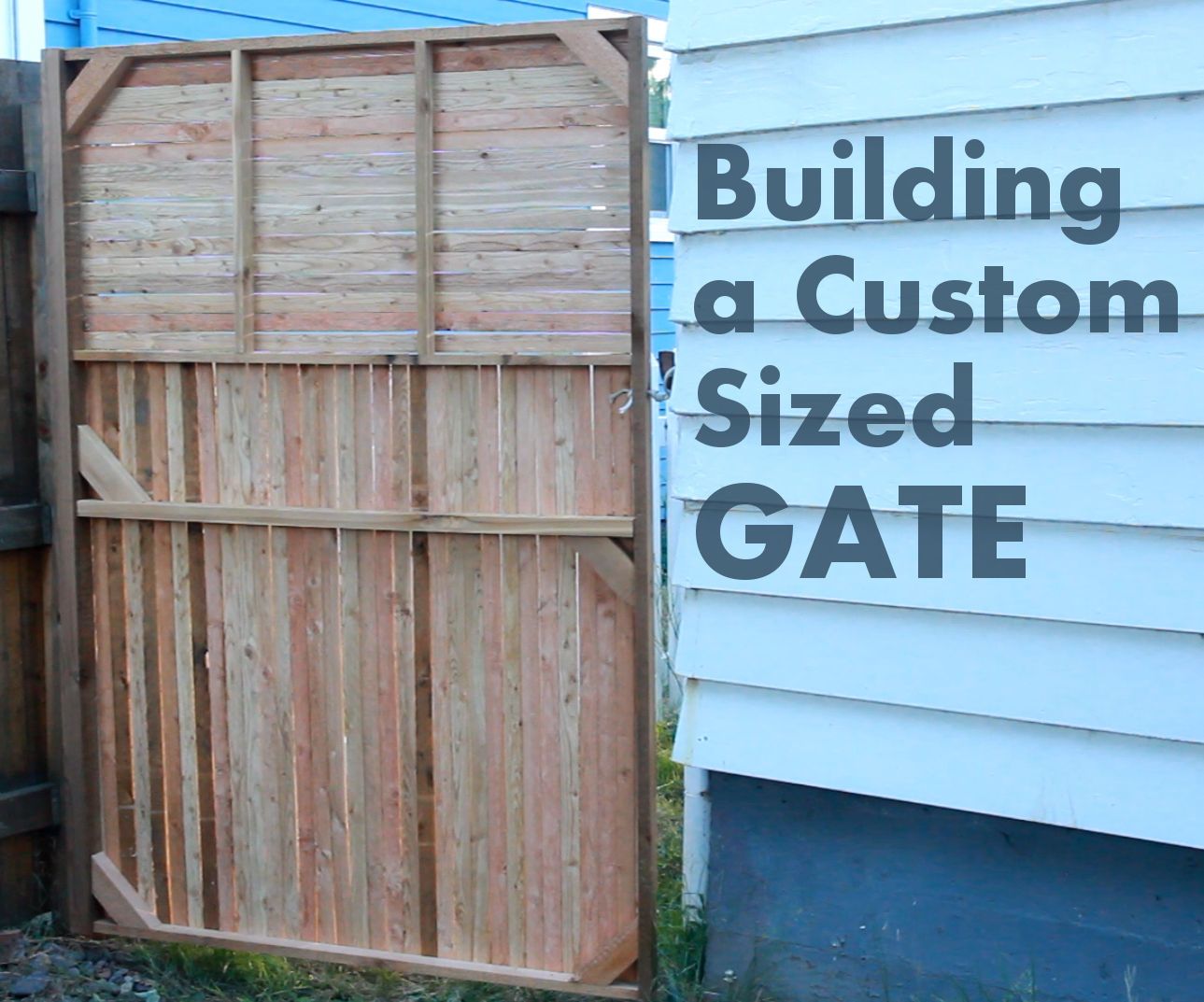How to Build a Custom Sized Gate : 4 Steps - Instructables