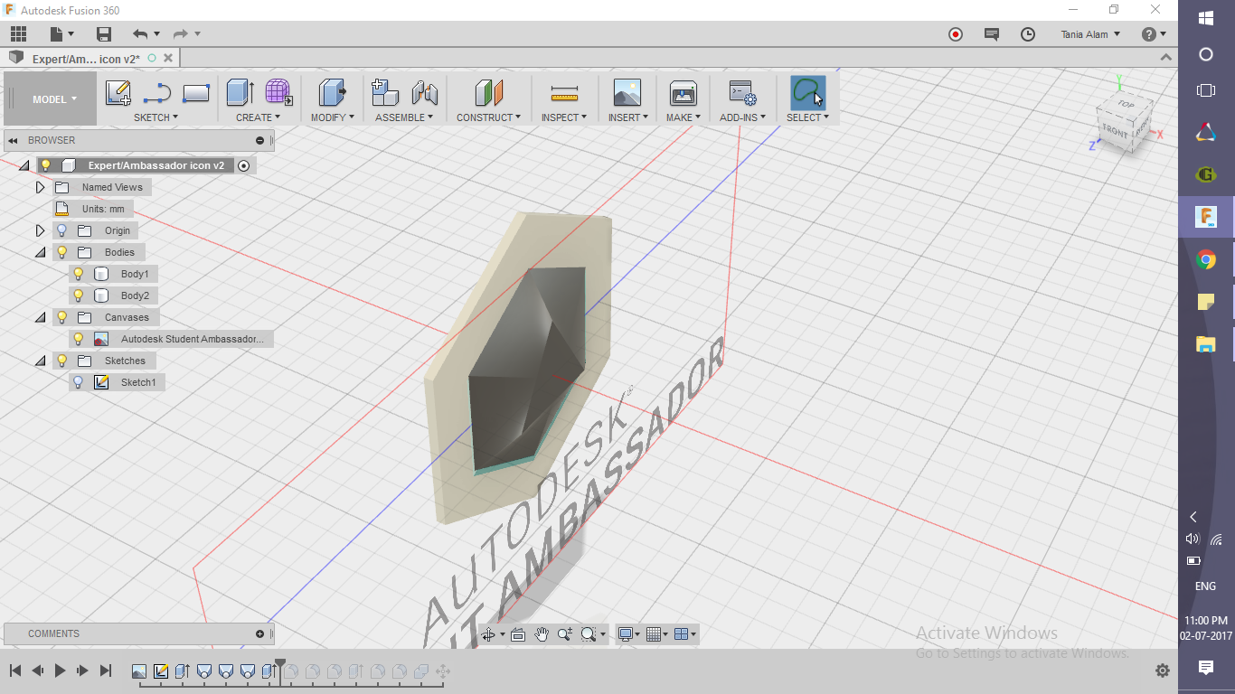 How I Made an Autodesk Student Ambassador Locket? : 6 Steps (with ...