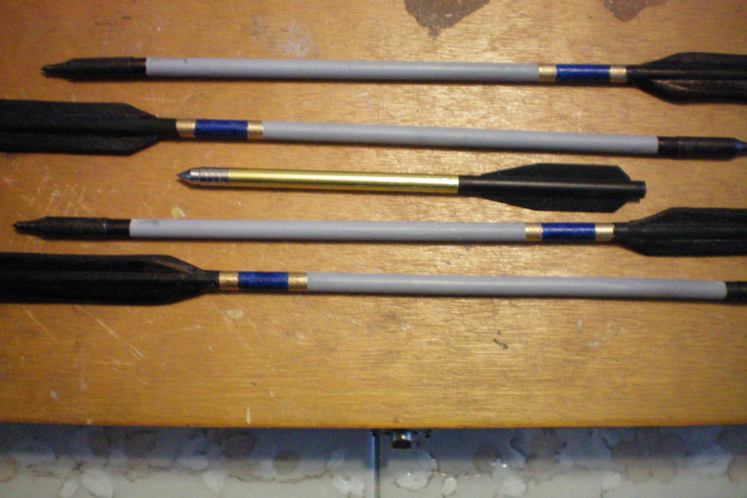 Making Field Tip and Broadhead Hunting Bolts for the Pistol Crossbow ...