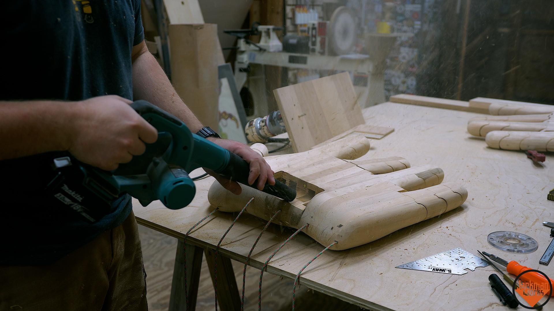Building Giant Articulated Hands (carved From Wood for Social ...