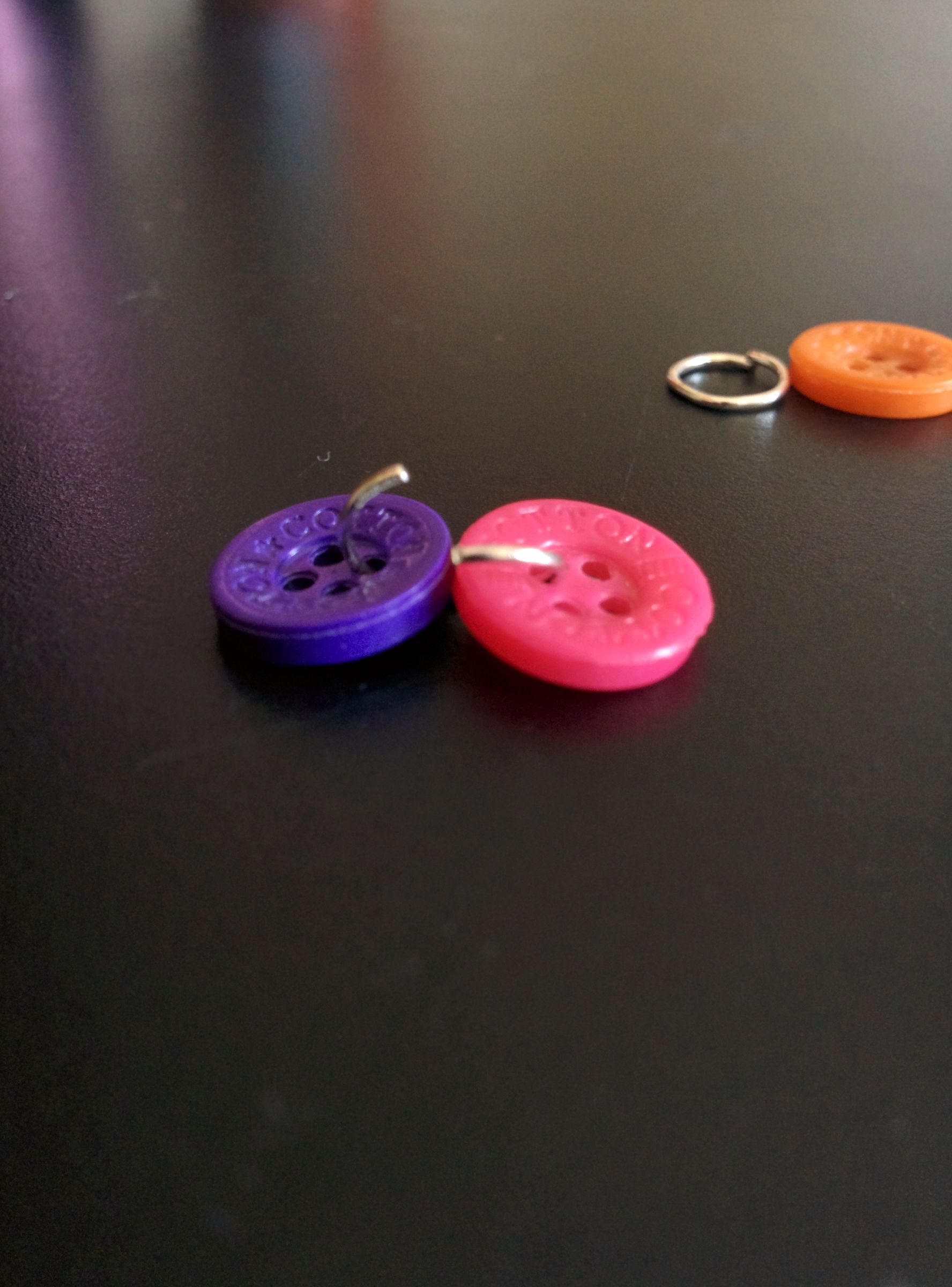 How to Make Rainbow Button Cluster Earrings Easily : 4 Steps (with ...