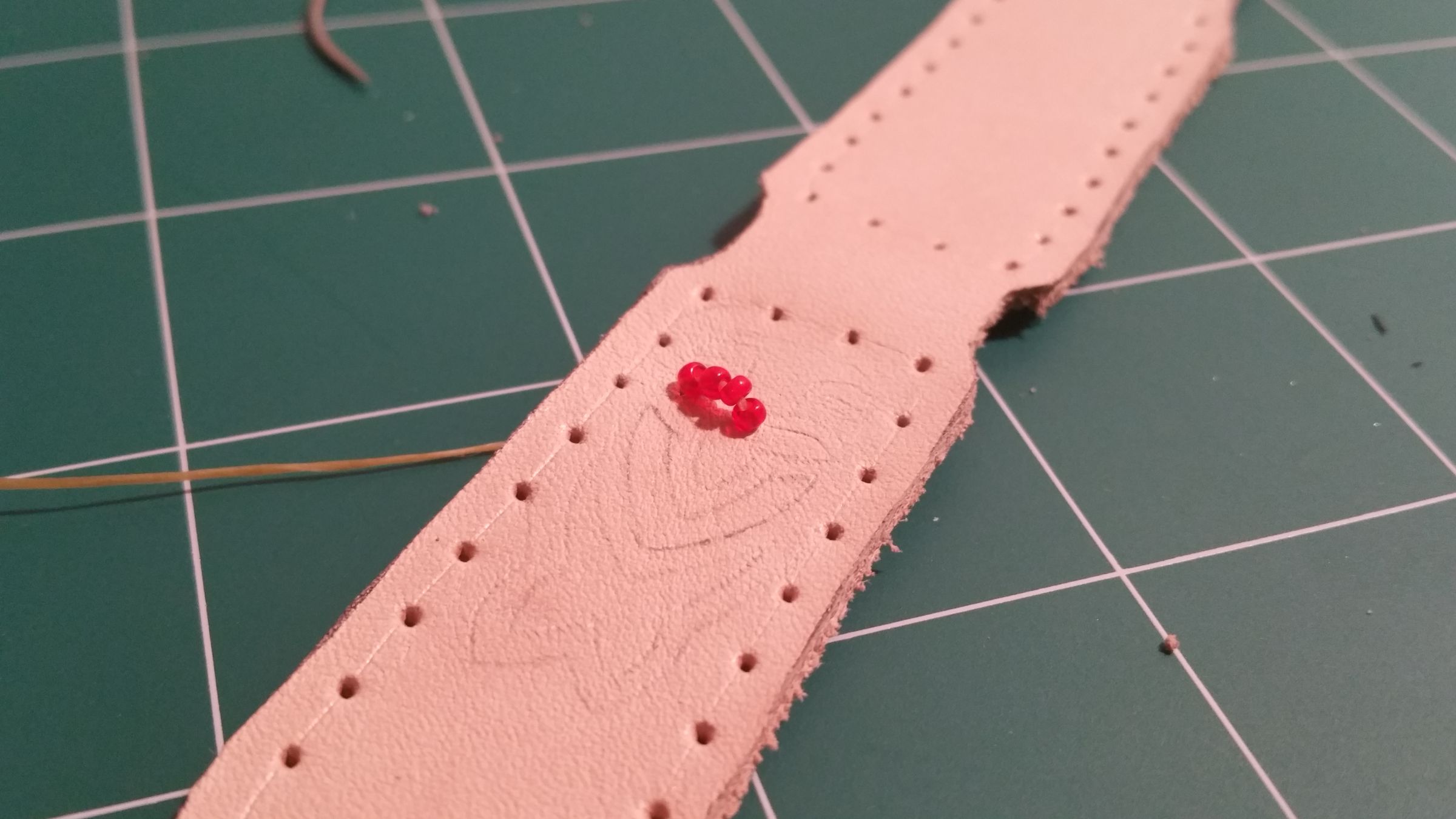 Beaded Leather Watch Band - Beading Tutorial : 14 Steps (with Pictures ...