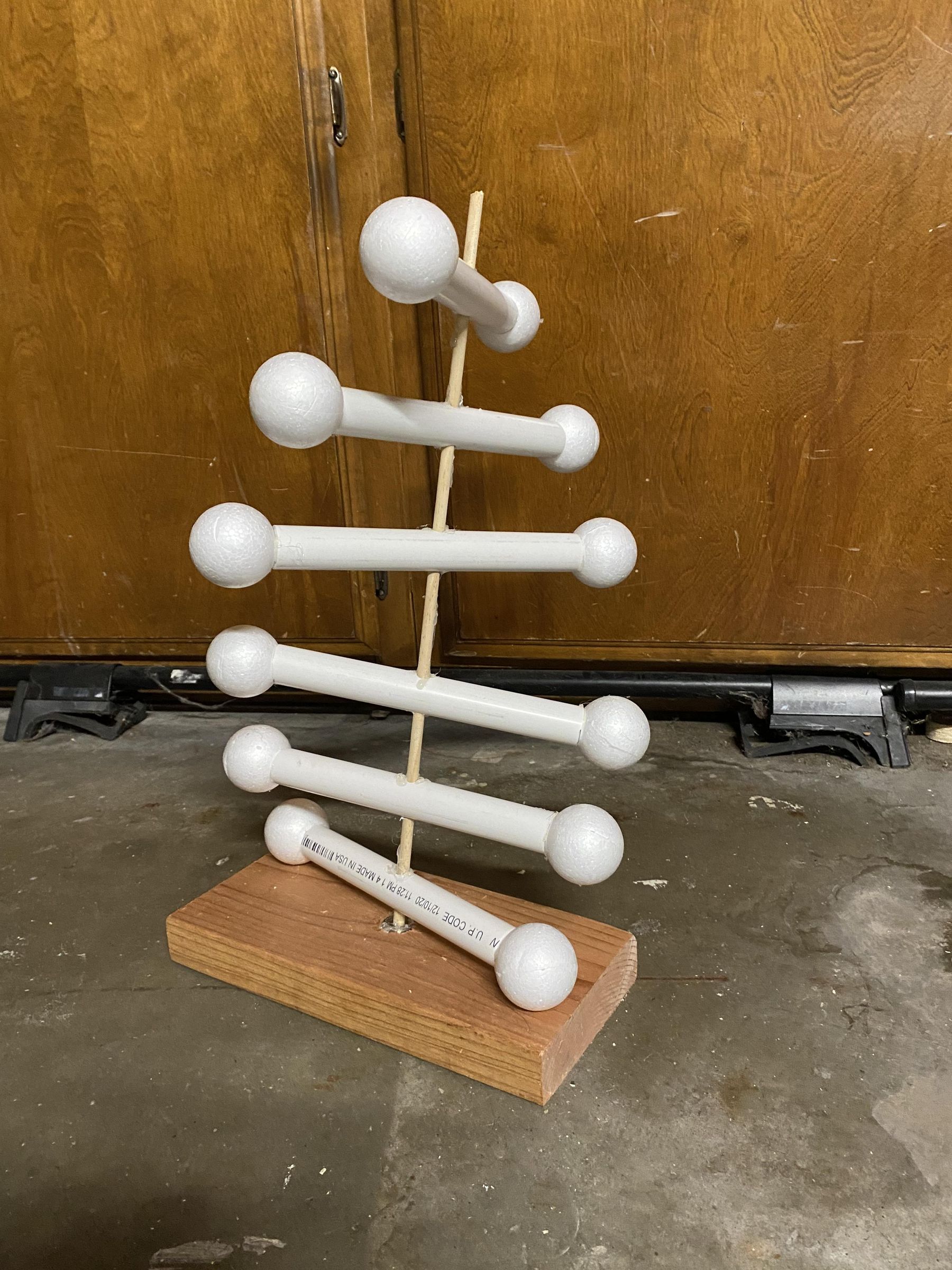 Rotating Double Helix From Leftover PVC and Skateboard Bearings : 3 ...