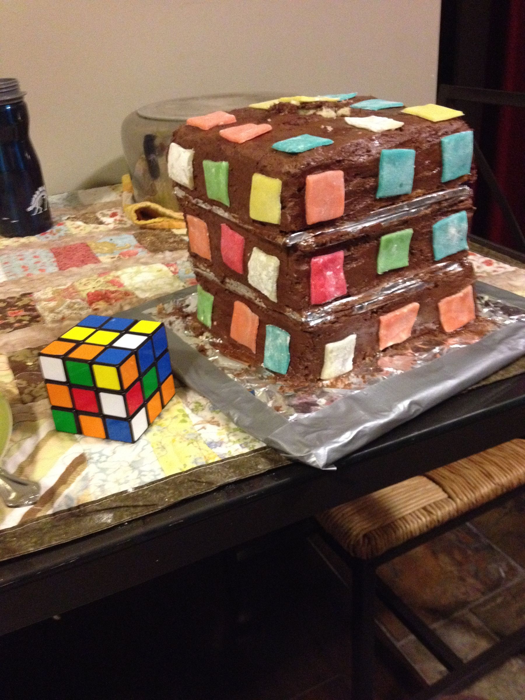 How to Make a Totally Awesome Rubik's Cube Cake! : 7 Steps (with ...