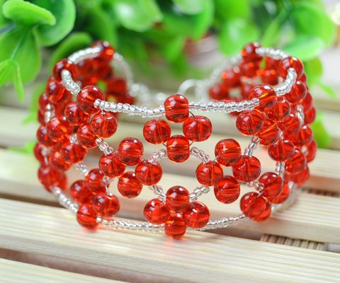 Right Angel Weave Bracelet Tutorial-Make an Embellished Red Bead ...