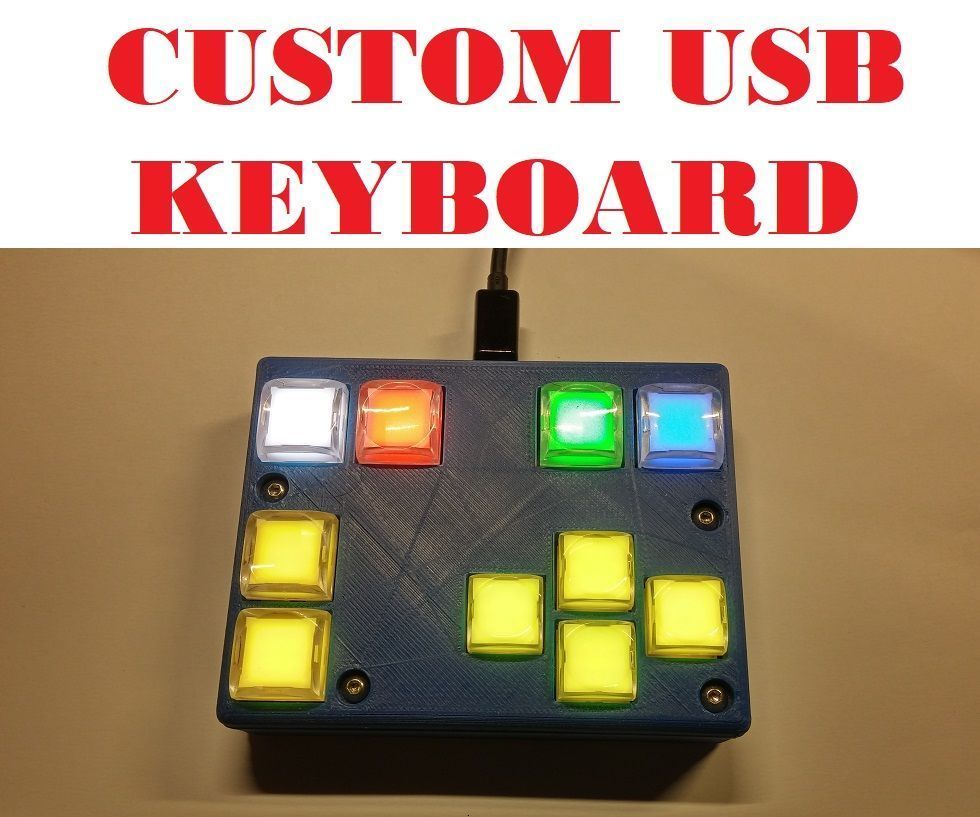 Universal USB Keyboard With RGB Switches : 6 Steps - Instructables