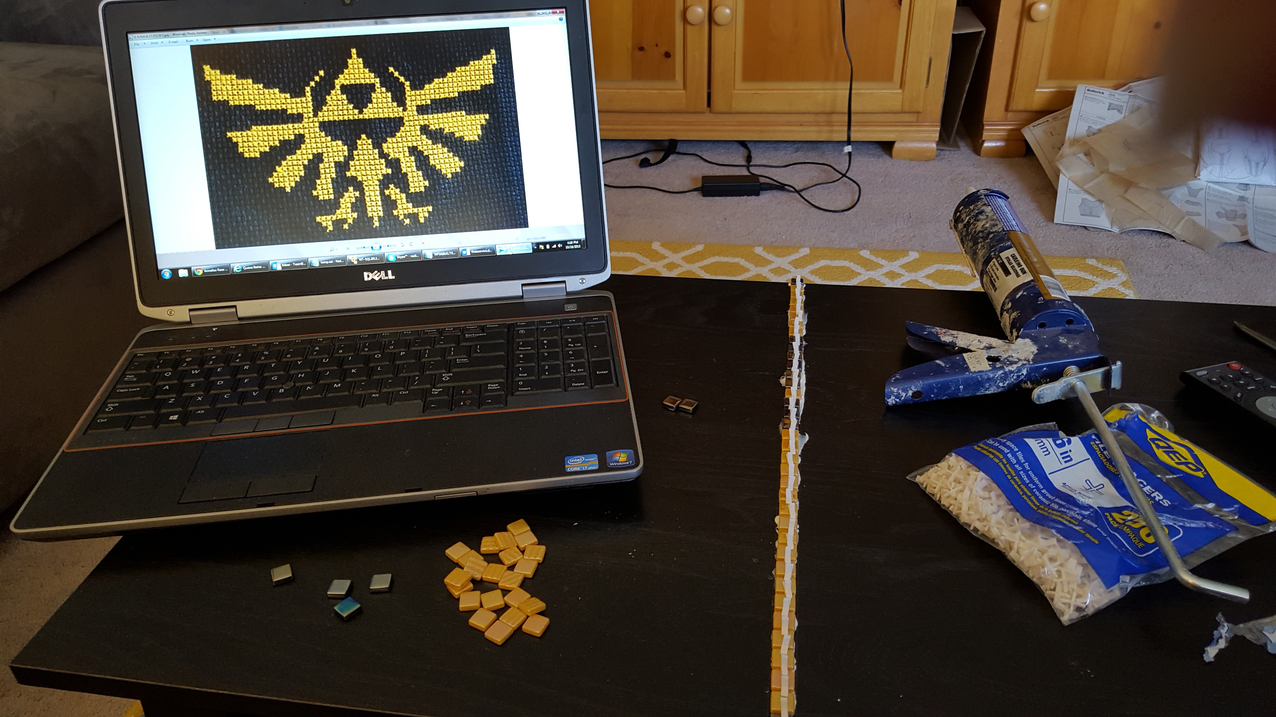 Zelda Coffee Table Tiled Mosaic : 7 Steps (with Pictures) - Instructables