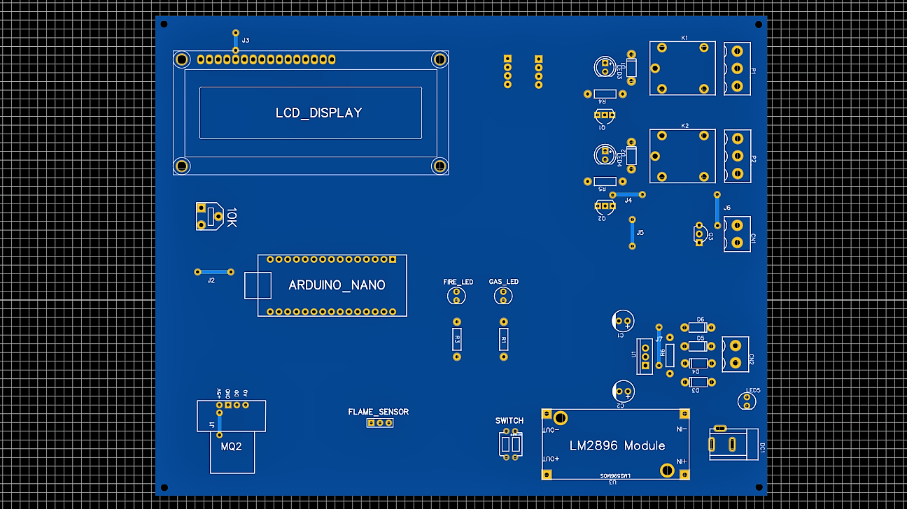 Fire & Gas Detector System With Protection Using Arduino : 6 Steps ...