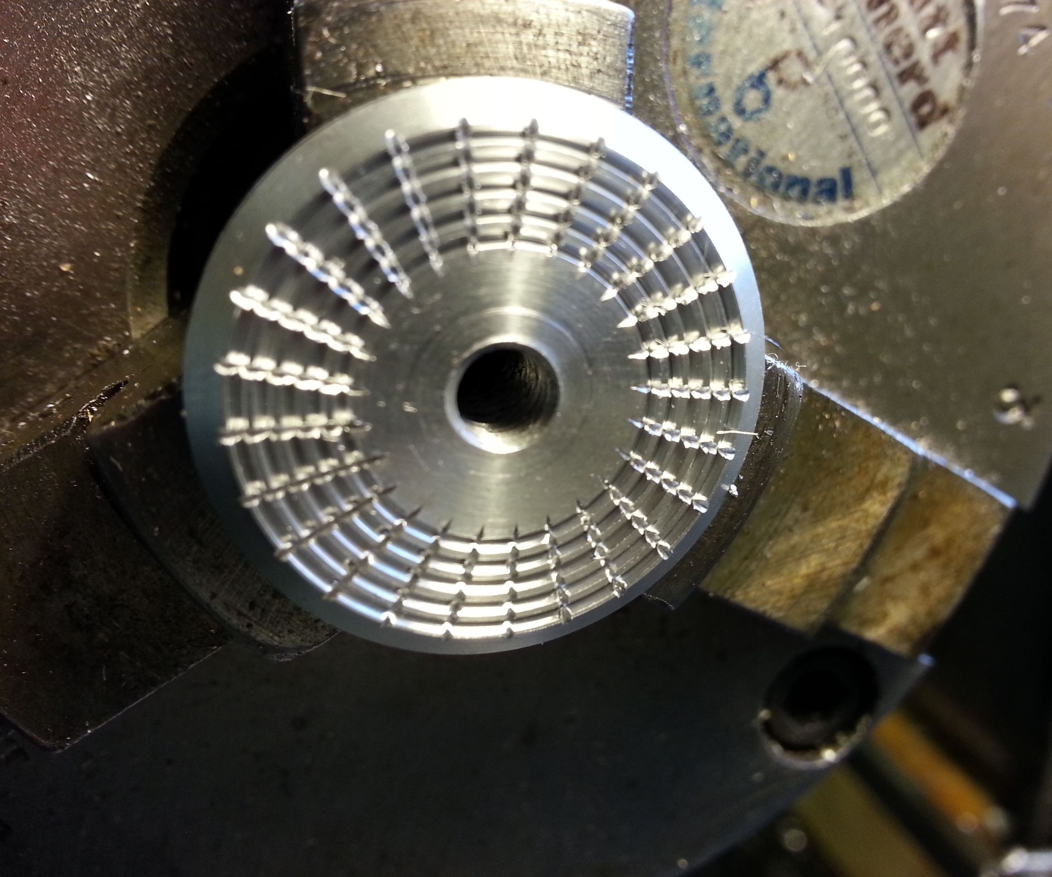 Engraving on the Lathe - Radial Markings, Scales, Dials Myford ML10 : 5 ...