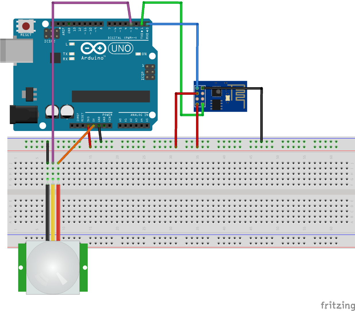 $10 Arduino WiFi Motion Detector (PIR) That Writes to SQL Via Cheap ...