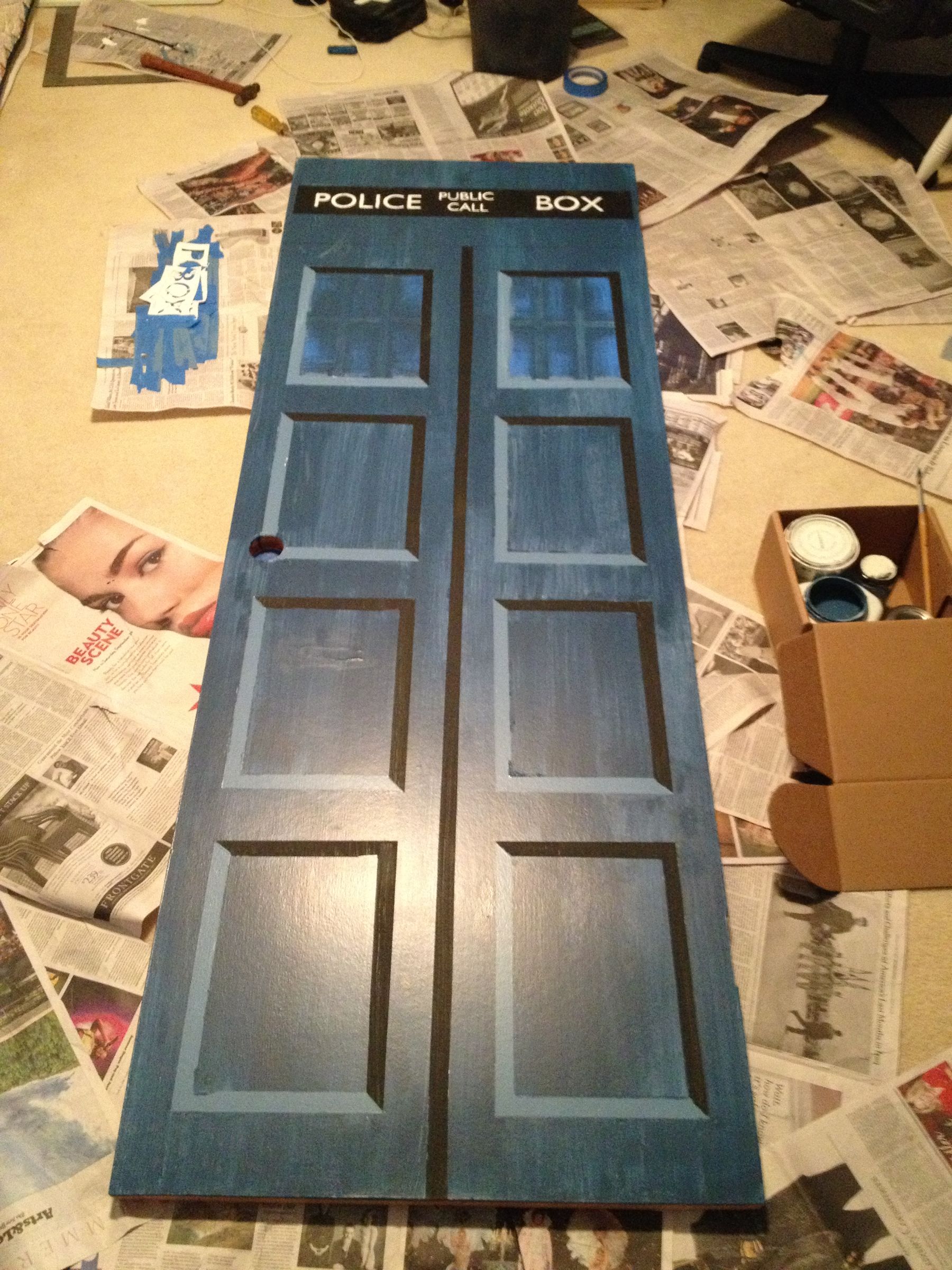 Make Your Own Tardis Door : 9 Steps (with Pictures) - Instructables