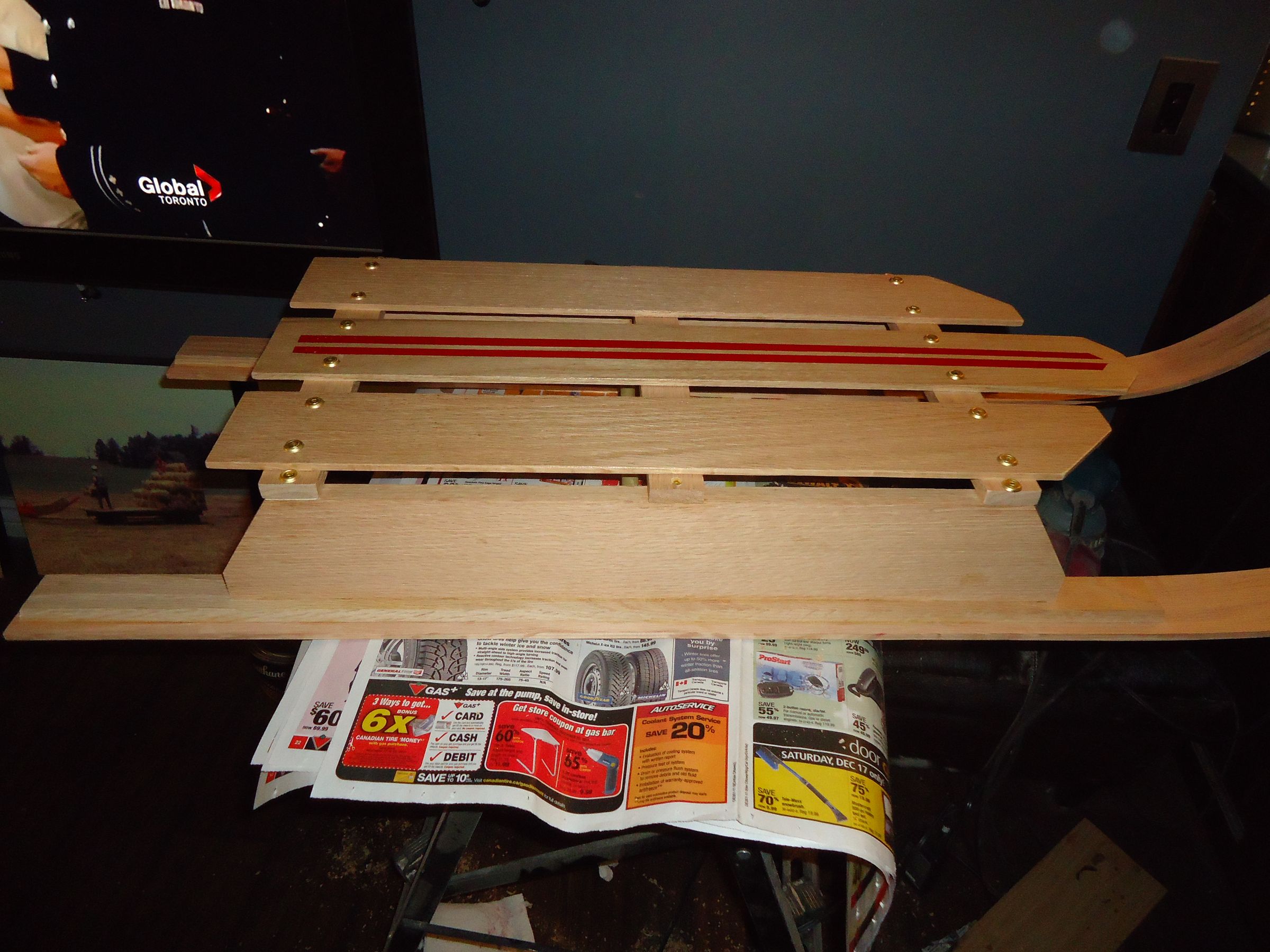 Convertible Oak Child Sled - Simple Design / Basic Tools : 7 Steps ...