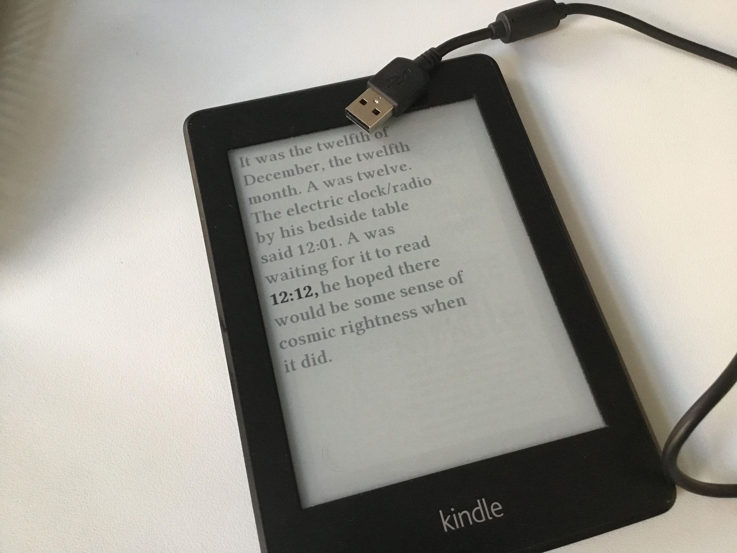 Literary Clock Made From E-reader : 6 Steps (with Pictures) - Instructables
