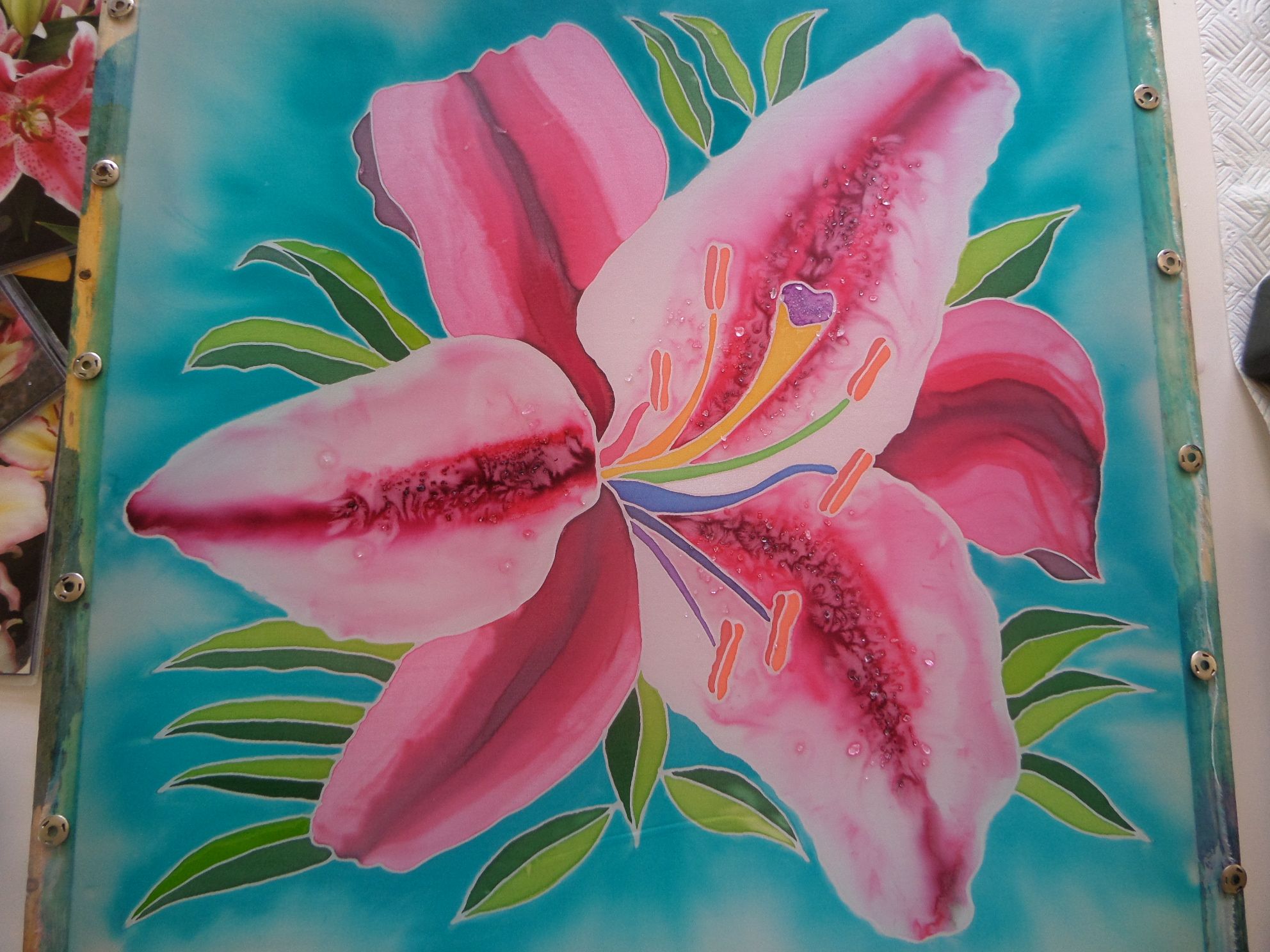'Rainbow Lily' Silk Painting : 11 Steps (with Pictures) - Instructables