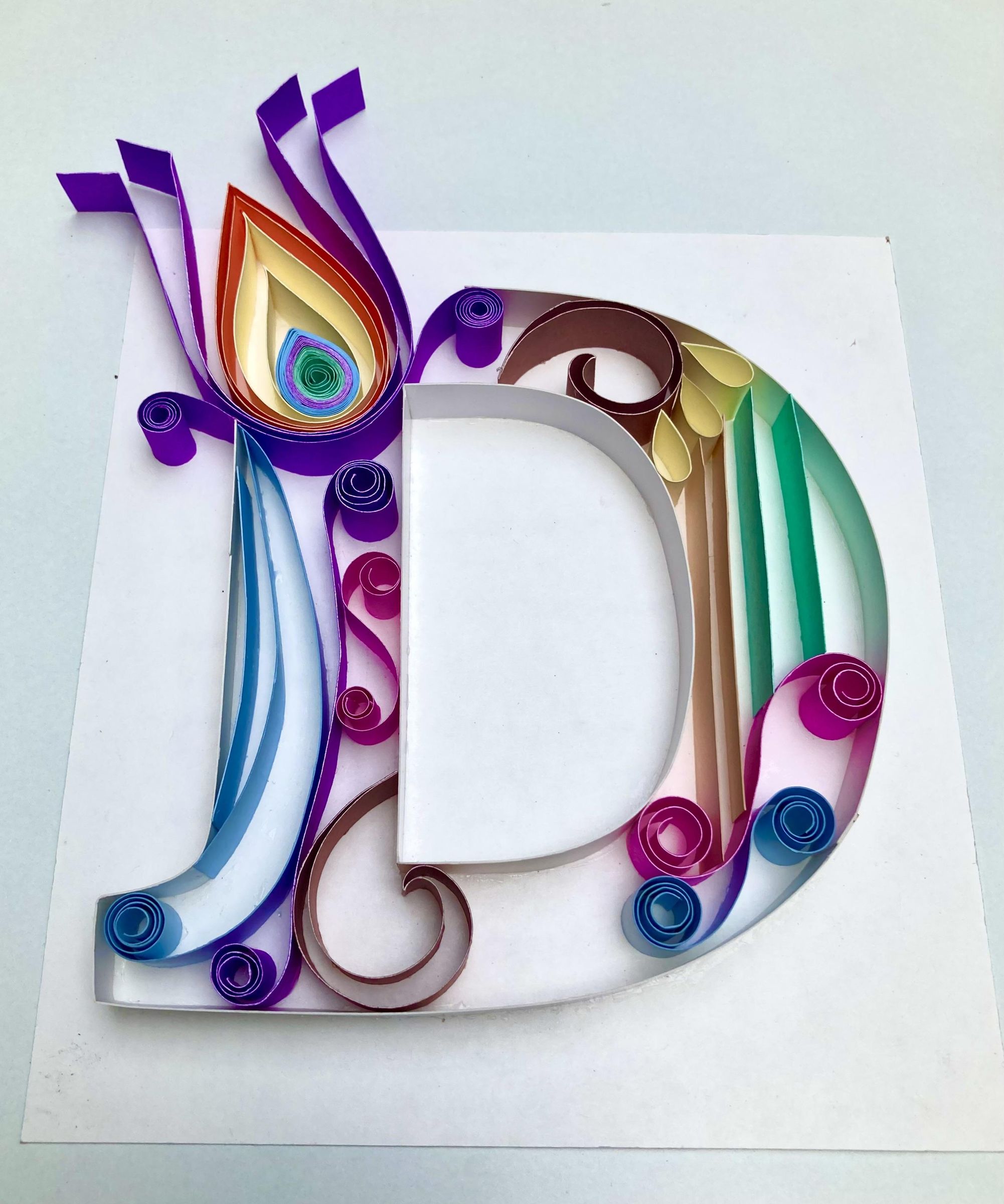 Decorating Letter "D" With Quilling Art : 7 Steps (with Pictures ...
