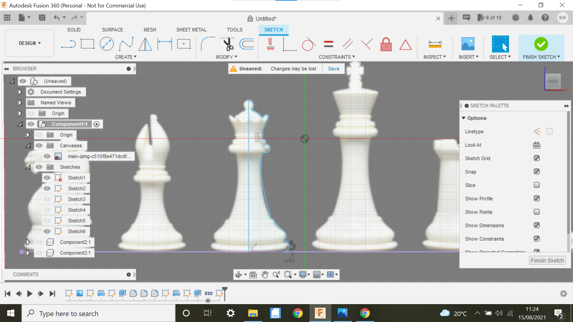 Chess Pieces 3D Printed Designed With Fusion 360 : 4 Steps (with ...