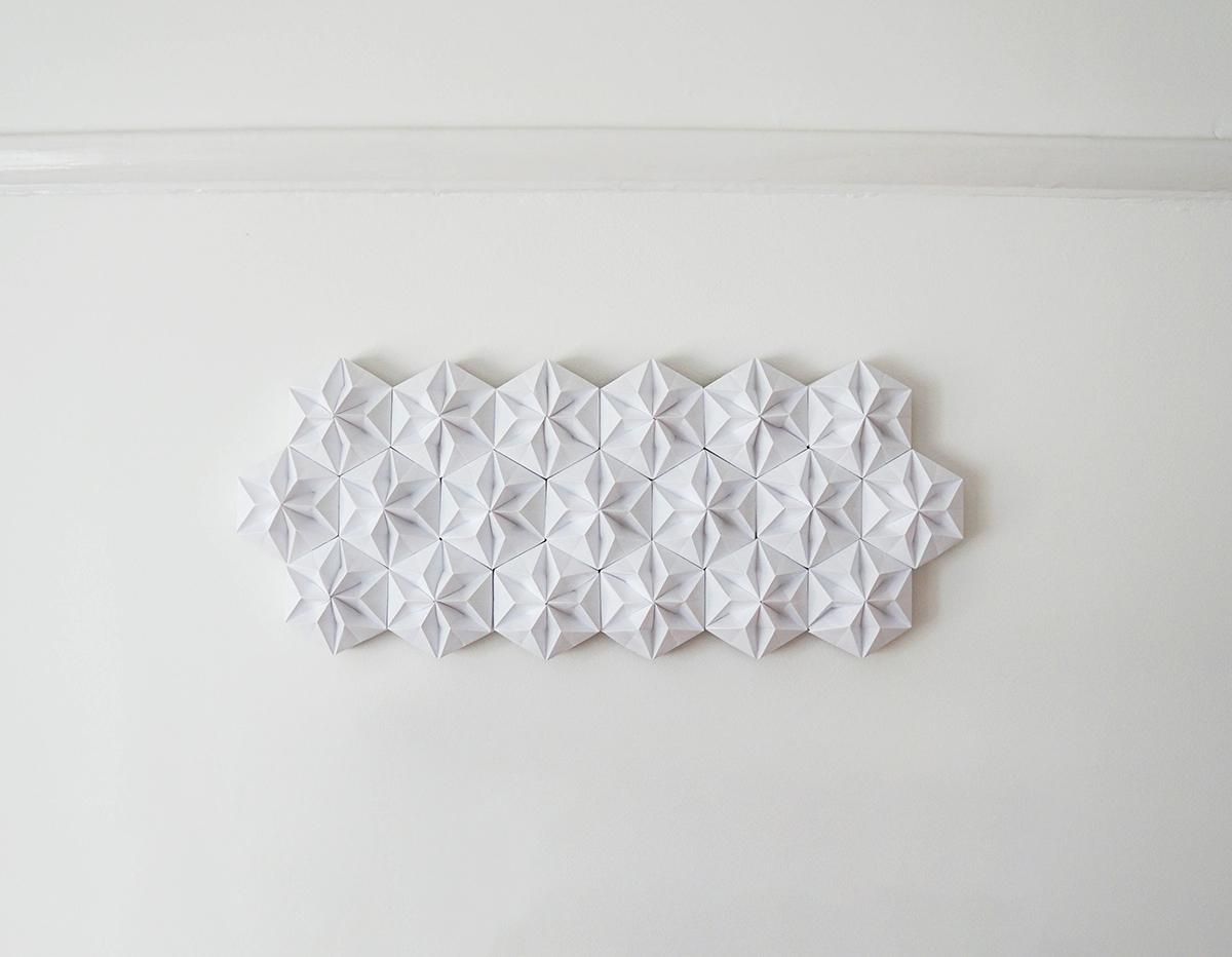 DIY Origami Hexagon Wall Decor | Paper-Folding Art Project : 11 Steps ...