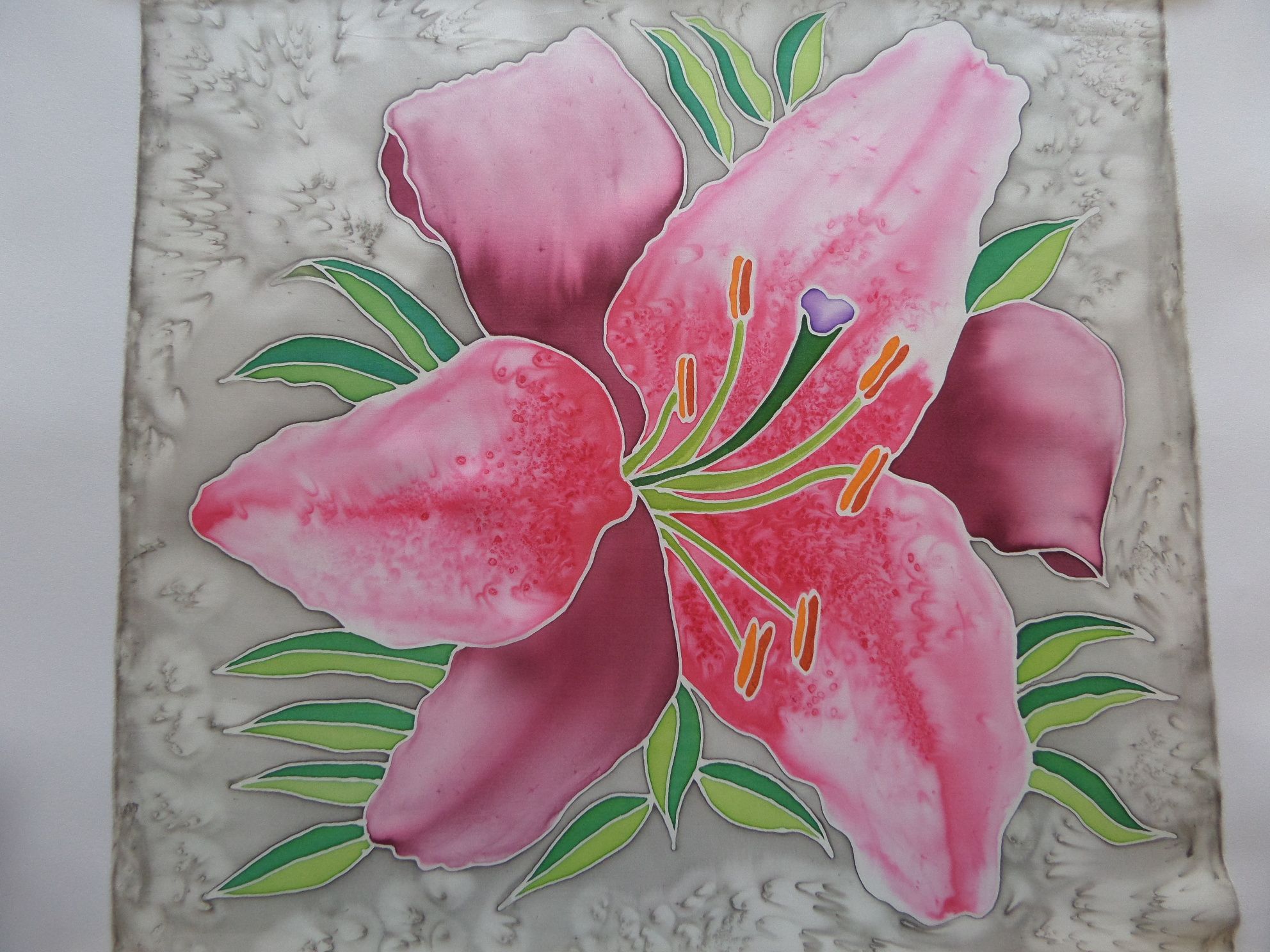 'Rainbow Lily' Silk Painting : 11 Steps (with Pictures) - Instructables