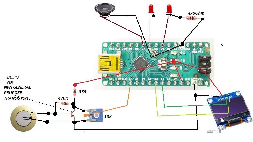Single Transistor Earthquake Detector - Visuino - Visual Development ...