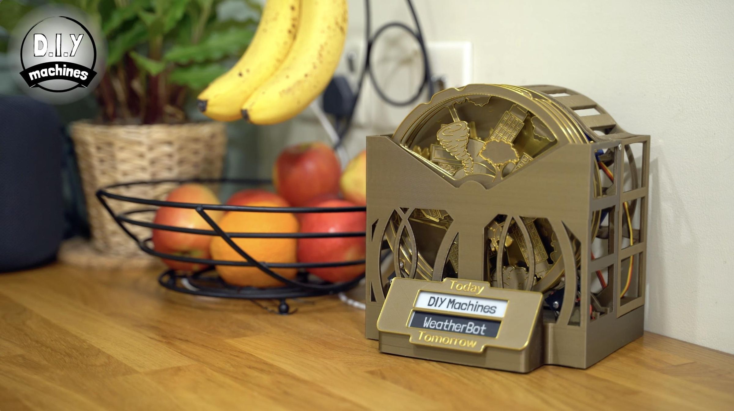 WeatherBot - a Motorised Weather Machine | 3D Printable, ESP32 ...