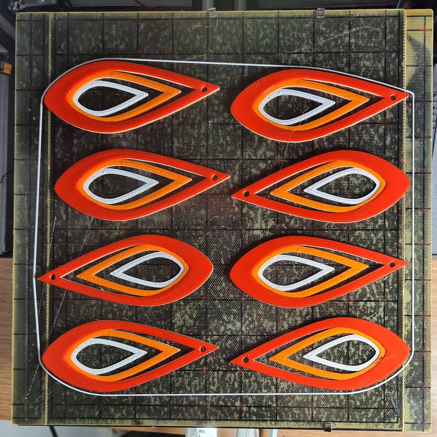 Flames Windchime/Mobile (3D Printed Tinkercad Project) : 6 Steps (with ...