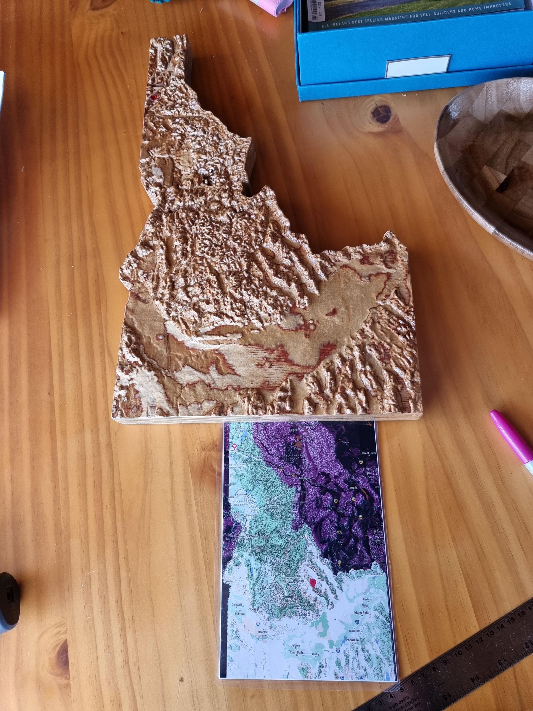 Carving 3D Terrain Topographic Relief Maps on a CNC Machine by Steve M ...