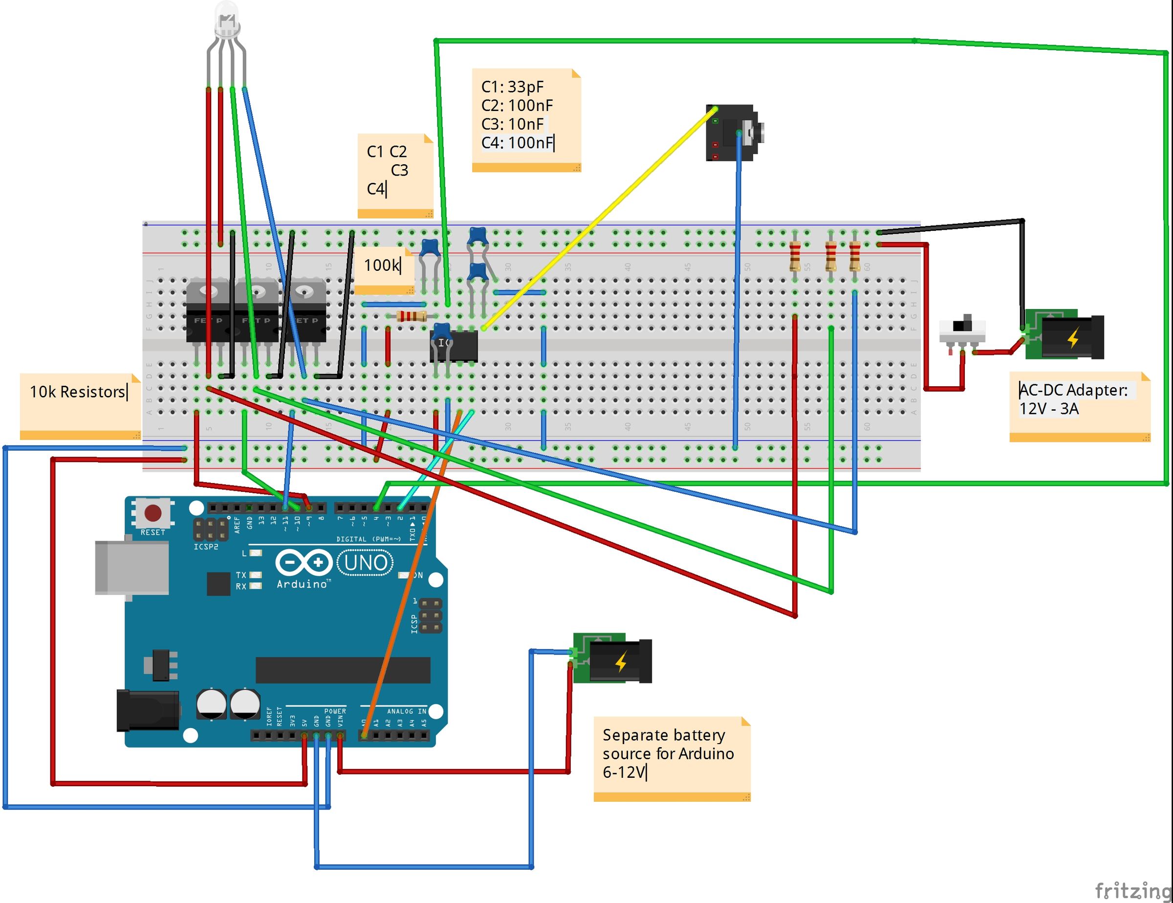 LED Lights Synced With the Frequency of Music - Instructables