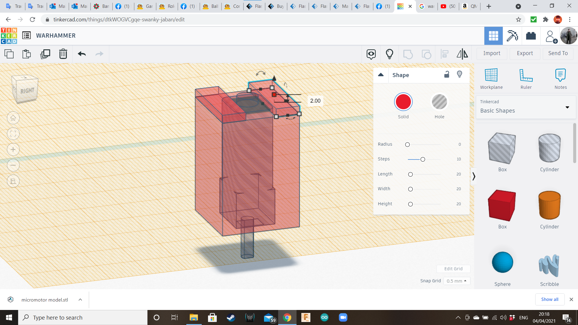 Tinkercad Robotics for (High) School: Walking Warhammer 40K's ...