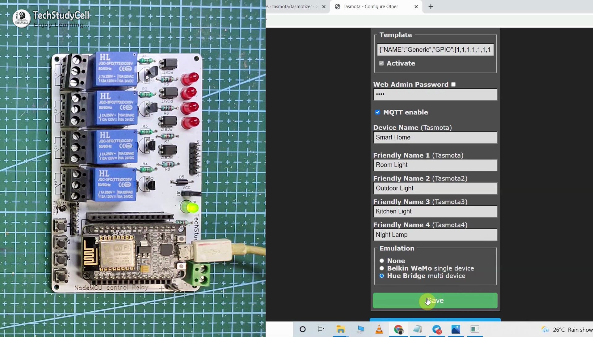 Tasmota NodeMCU Alexa Smart Home System 2021 Without Coding : 17 Steps ...