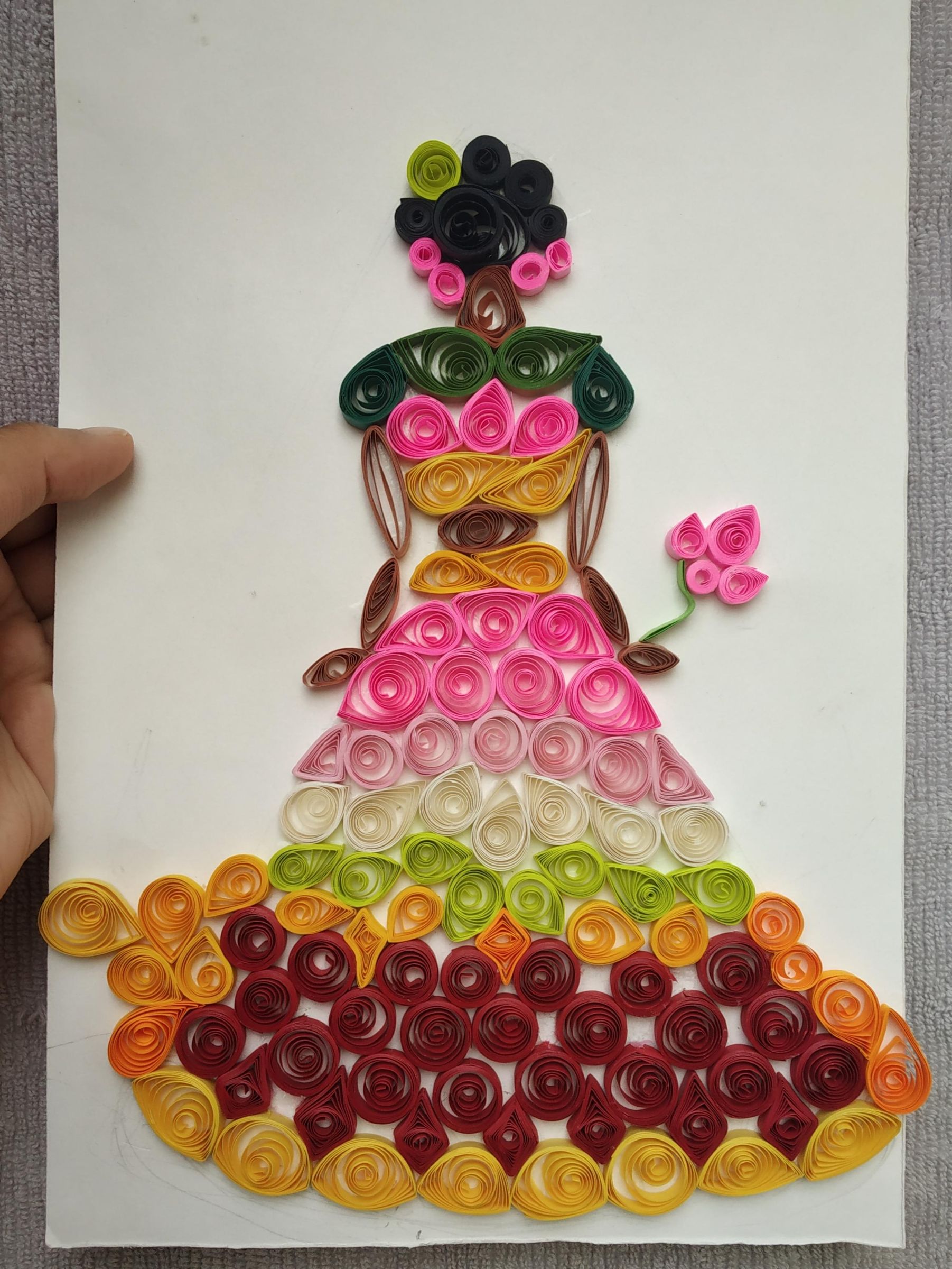 Paper Quilled Flower Girl Decor : 5 Steps - Instructables