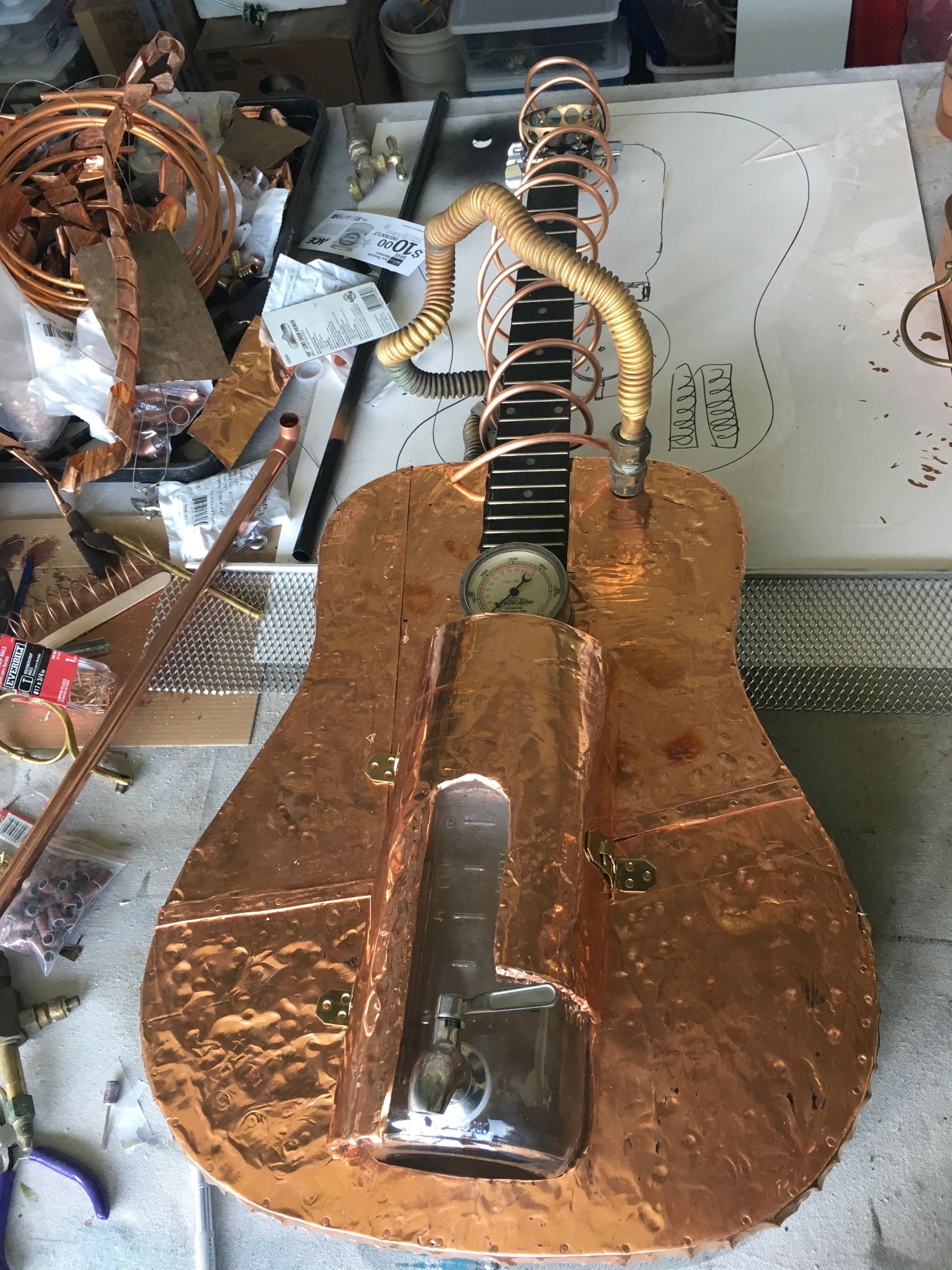 Steampunk Guitar Art( Moonshine Dispenser) : 4 Steps - Instructables