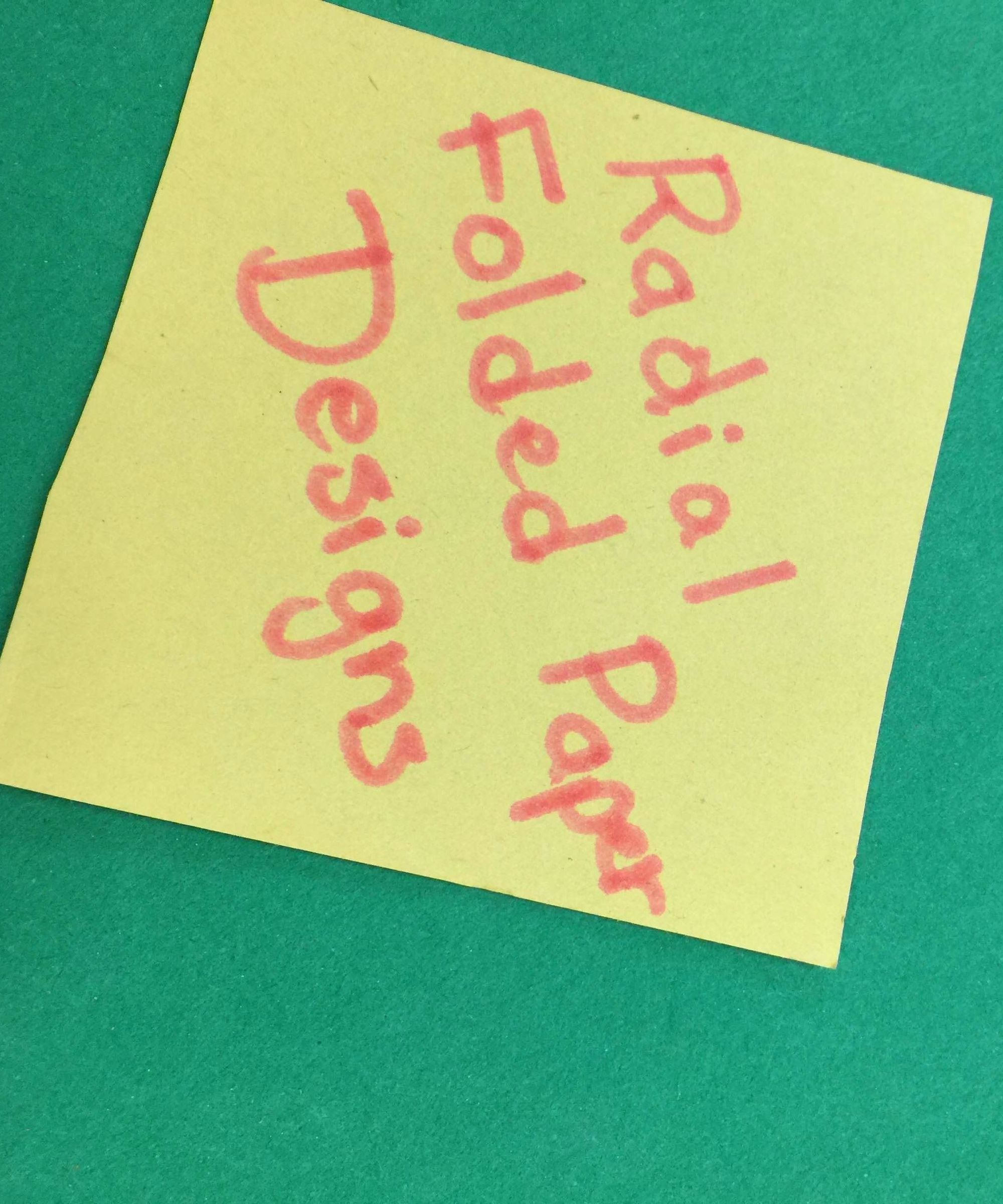 Radial Folded Paper Designs : 8 Steps - Instructables