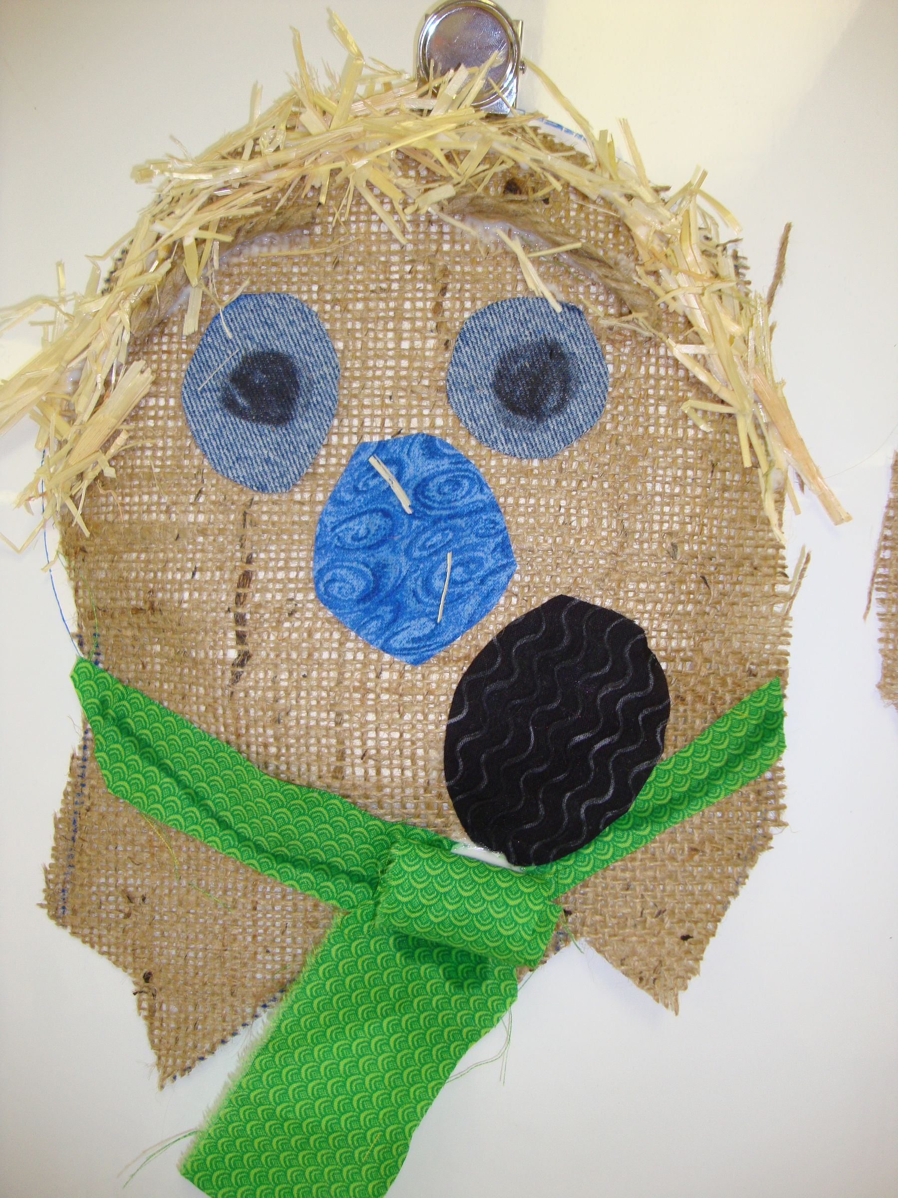 Scarecrow Head Decoration: Elementary School Art Project : 11 Steps ...