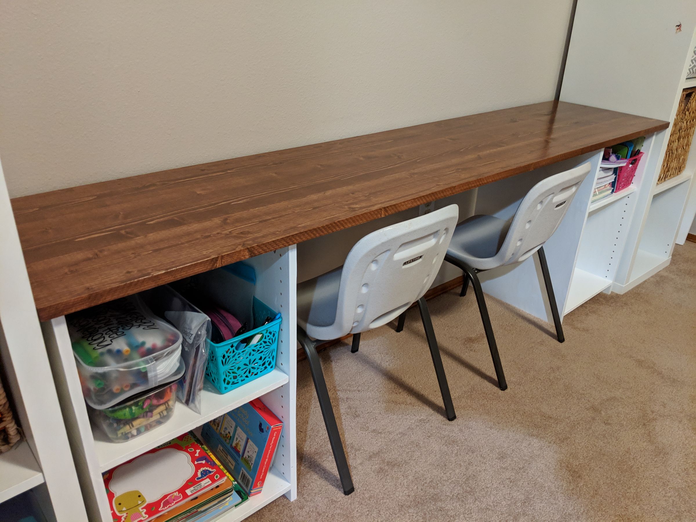 Simple Two Seat Childrens Desk : 8 Steps (with Pictures) - Instructables