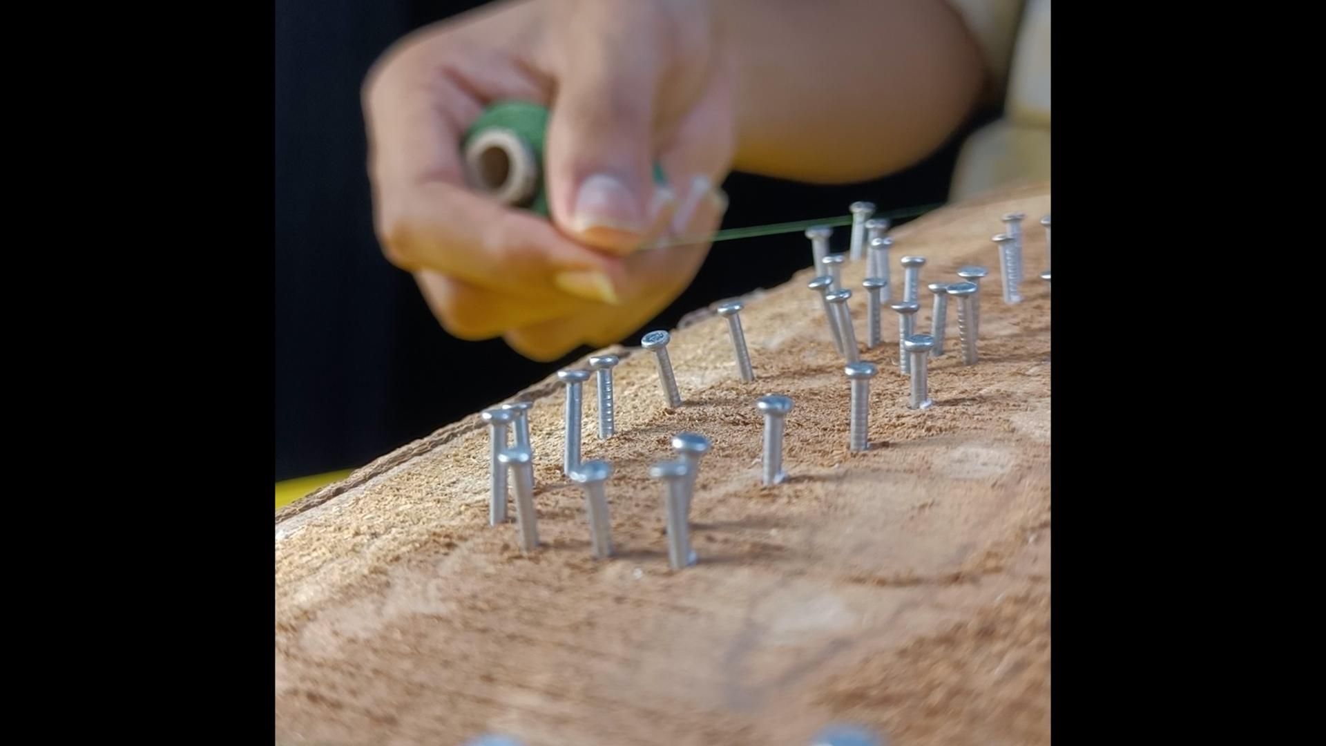 A Beautiful String Art of Birds on a Rustic Wood Log 🐦🧵 : 6 Steps (with ...