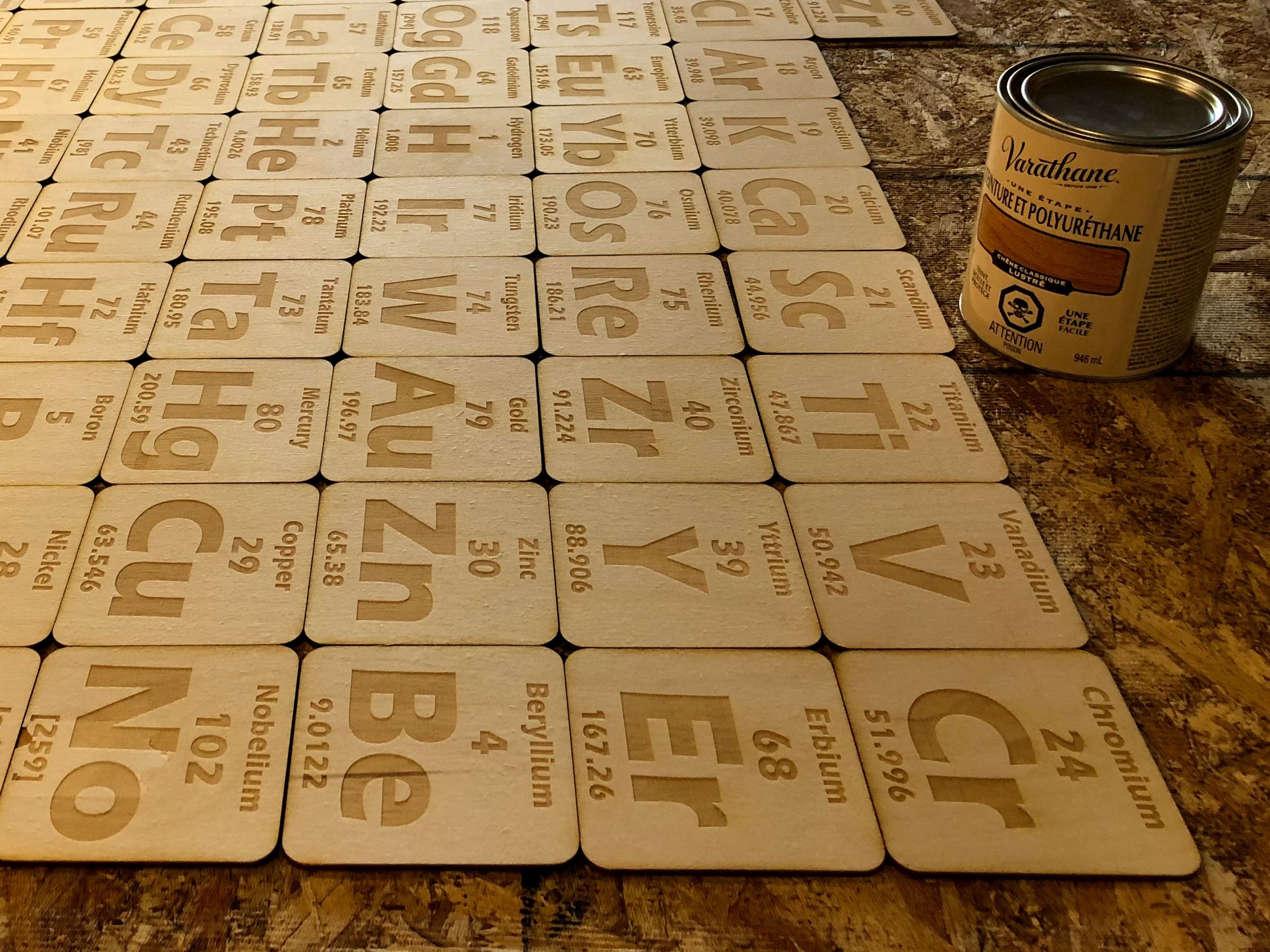 Periodic Table of Coasters : 5 Steps (with Pictures) - Instructables