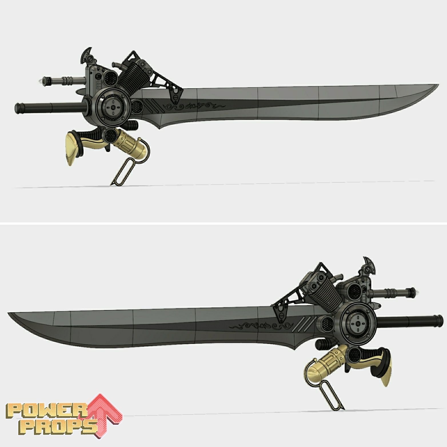 Noctis' Engine Blade - 3d Printed - Final Fantasy XV : 9 Steps (with ...
