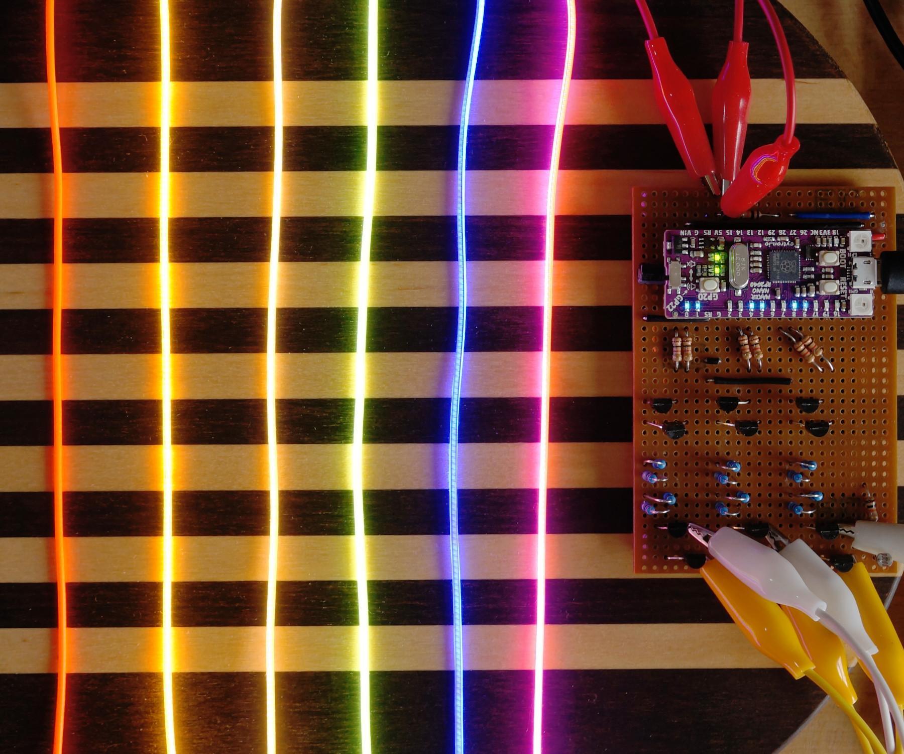 Constant Current Circuit for Flexible Filament LEDs Using Cytron Maker Nano RP2040 With PWM ...