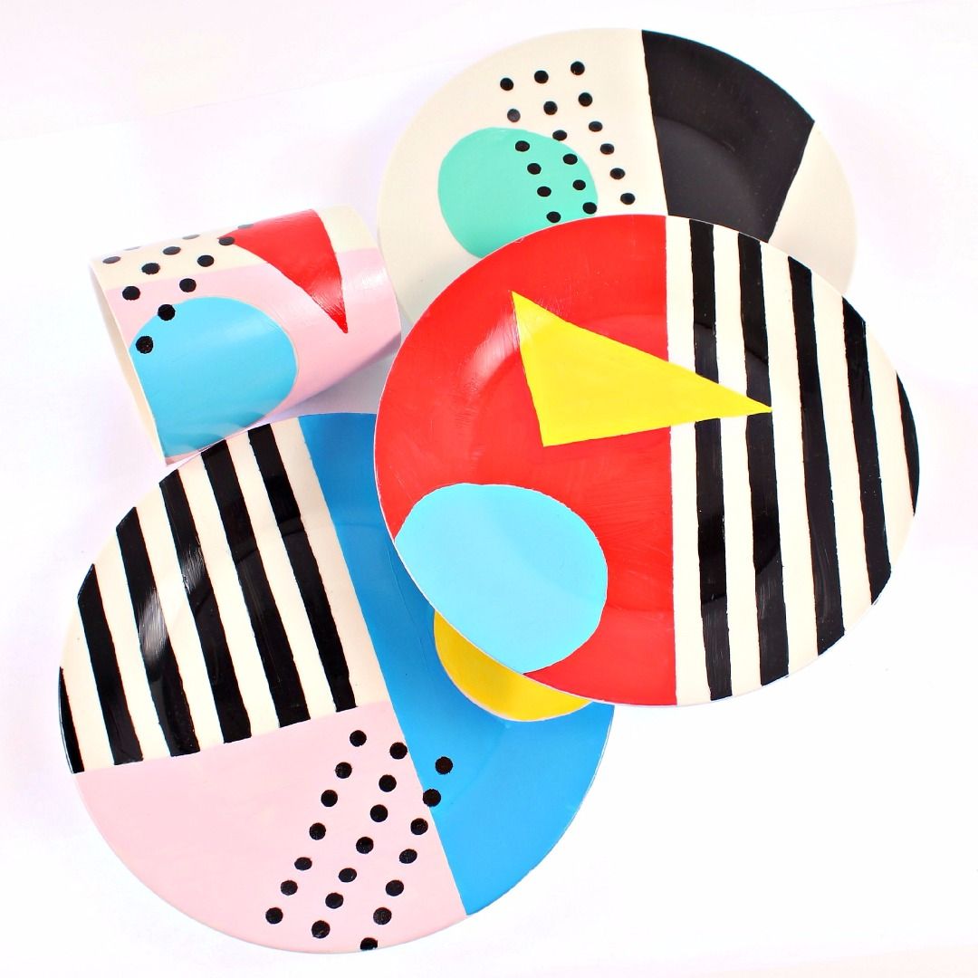 80s Memphis Inspired Dishes : 3 Steps (with Pictures) - Instructables