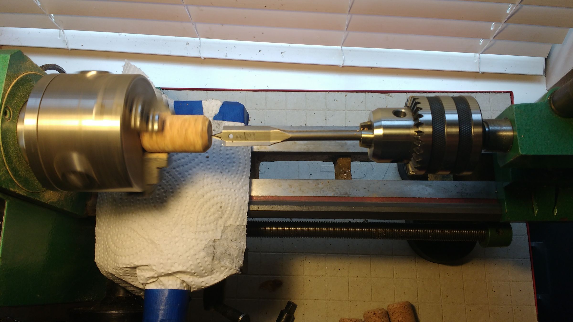 Wine Cork Fishing Rod Grip Made on a Metalworking Lathe : 9 Steps (with ...