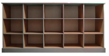 Wooden pigeon hole cabinet store