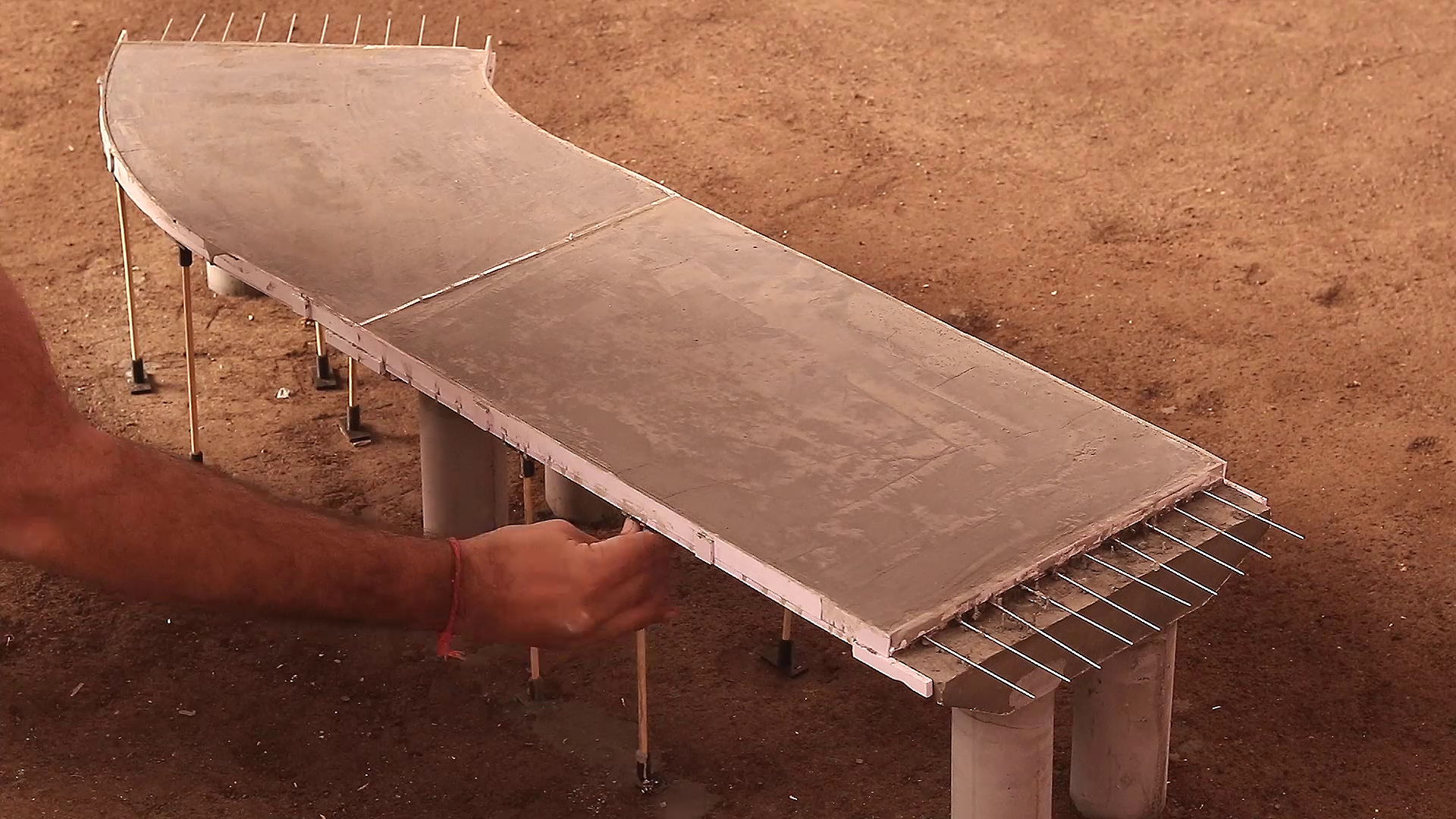 Miniature Concrete Bridge Construction : 16 Steps (with Pictures ...