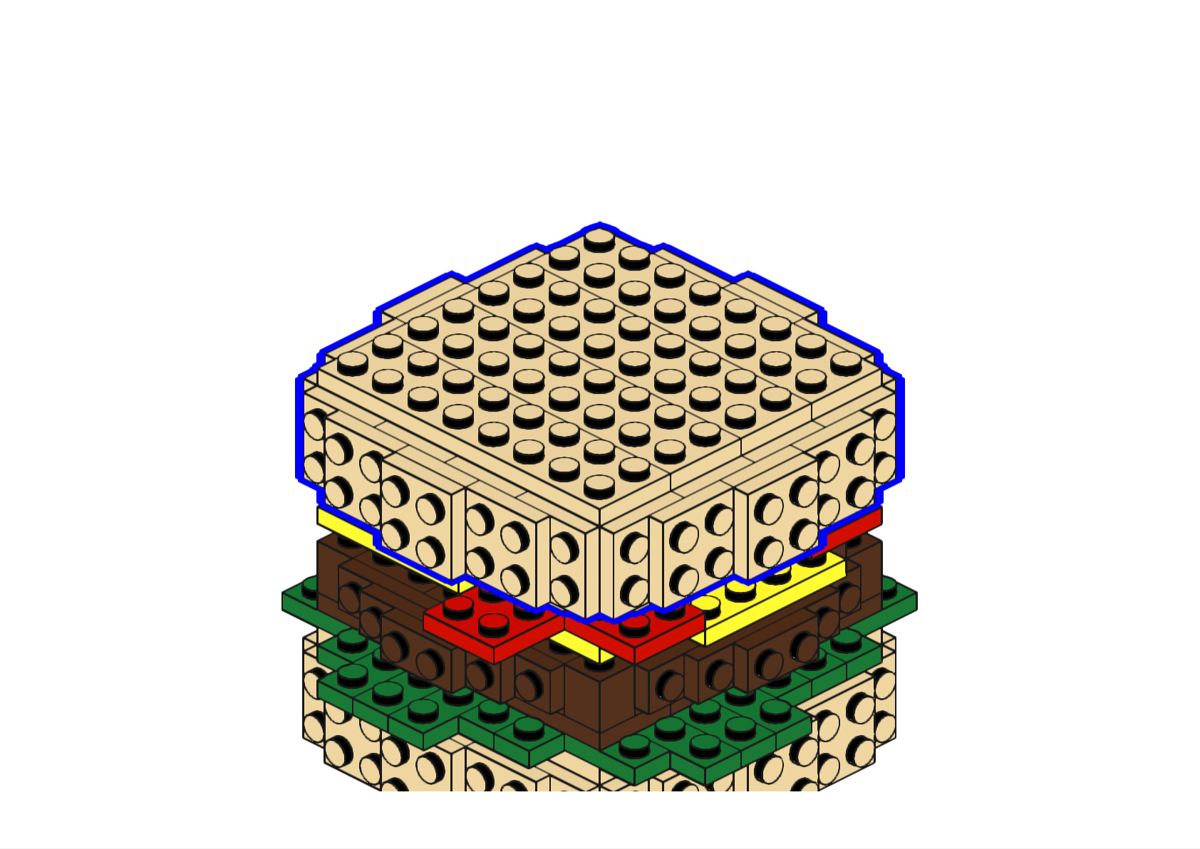 How to Make a Cheese Burger Out of LEGOs - Tutorial : 9 Steps (with ...