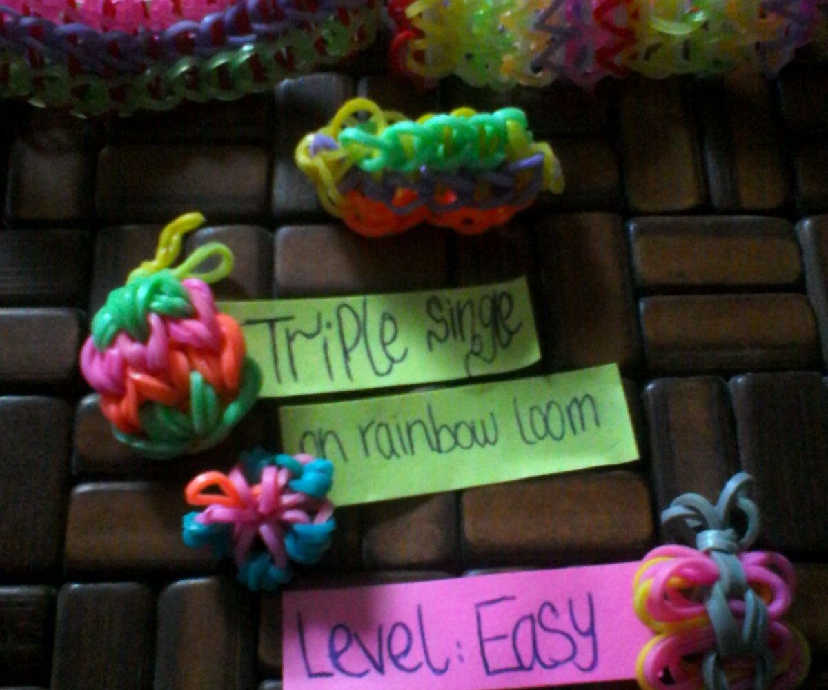 Rainbow Loom:Triple Single : 7 Steps - Instructables
