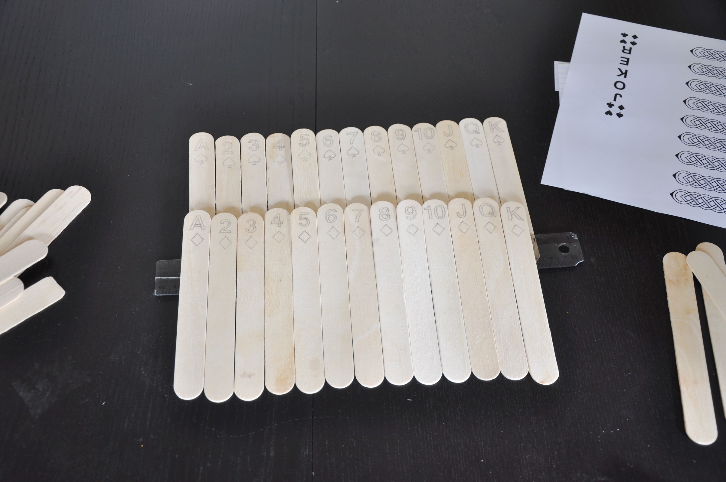 Popsicle Stick Playing Cards : 8 Steps (with Pictures) - Instructables